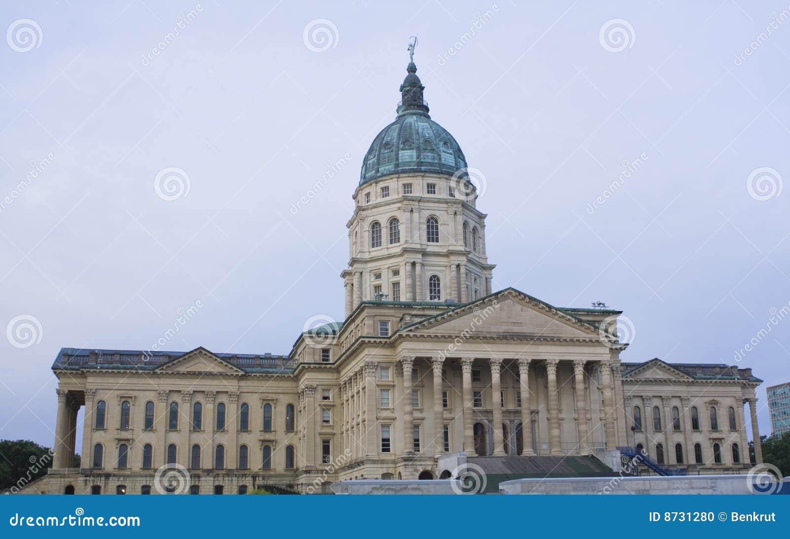 Topeka, Kansas - State Capitol Stock Photo - Image of courthouse, built ...