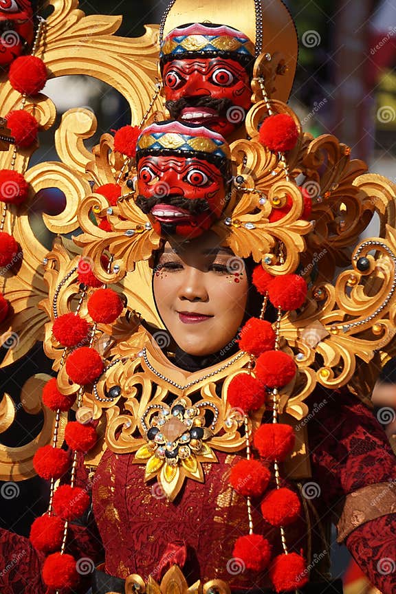 Topeng Dance or Beksan Topeng Dance from West Java. Editorial Stock ...