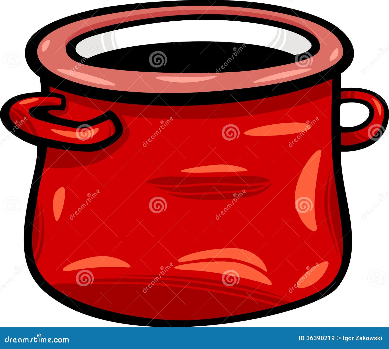 Topf- Oder Glaskarikaturclipart Vektor Abbildung - Illustration von ...