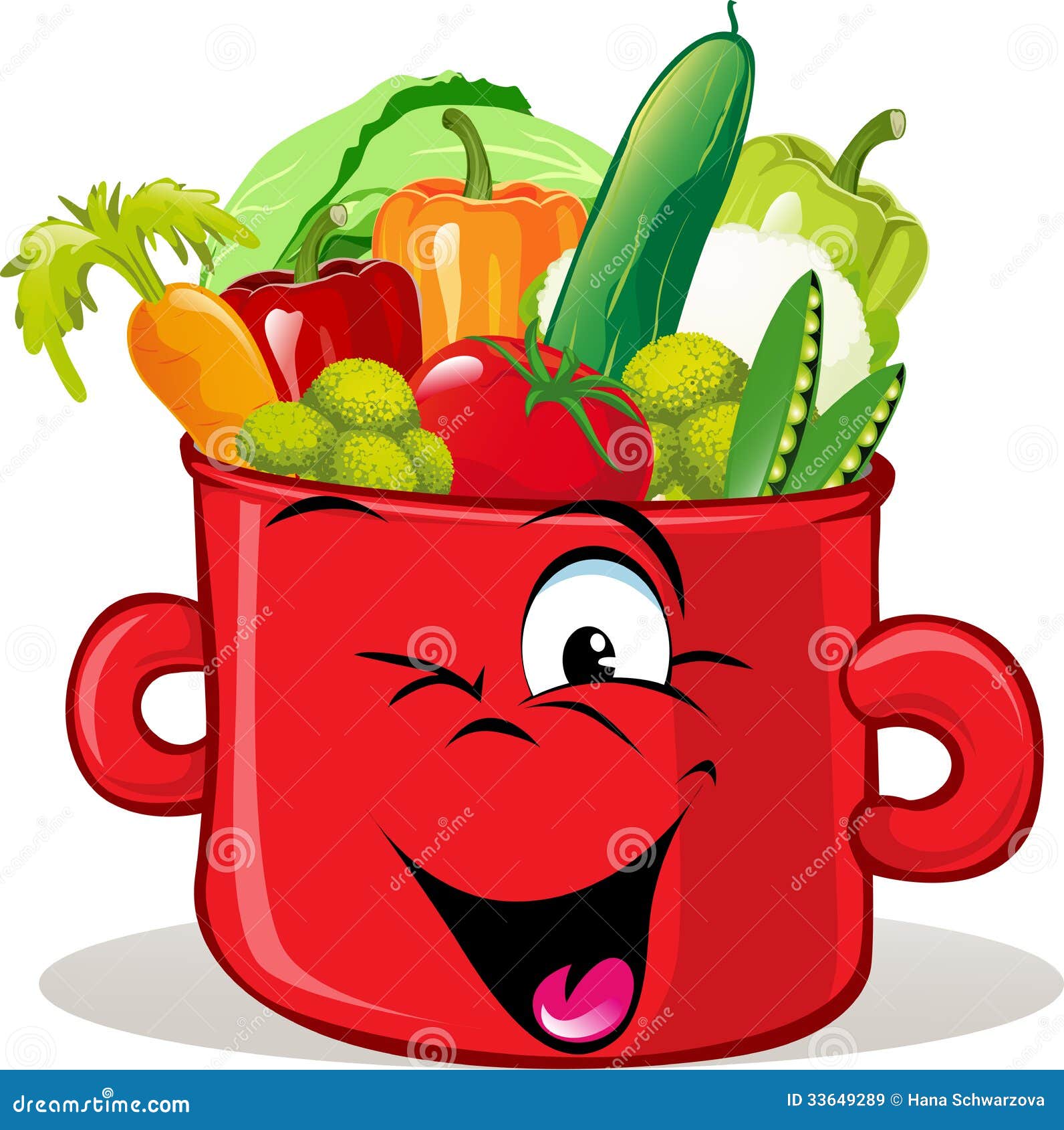 Chili Topf Clipart Rote Chilischote Zeichnung Illustration.