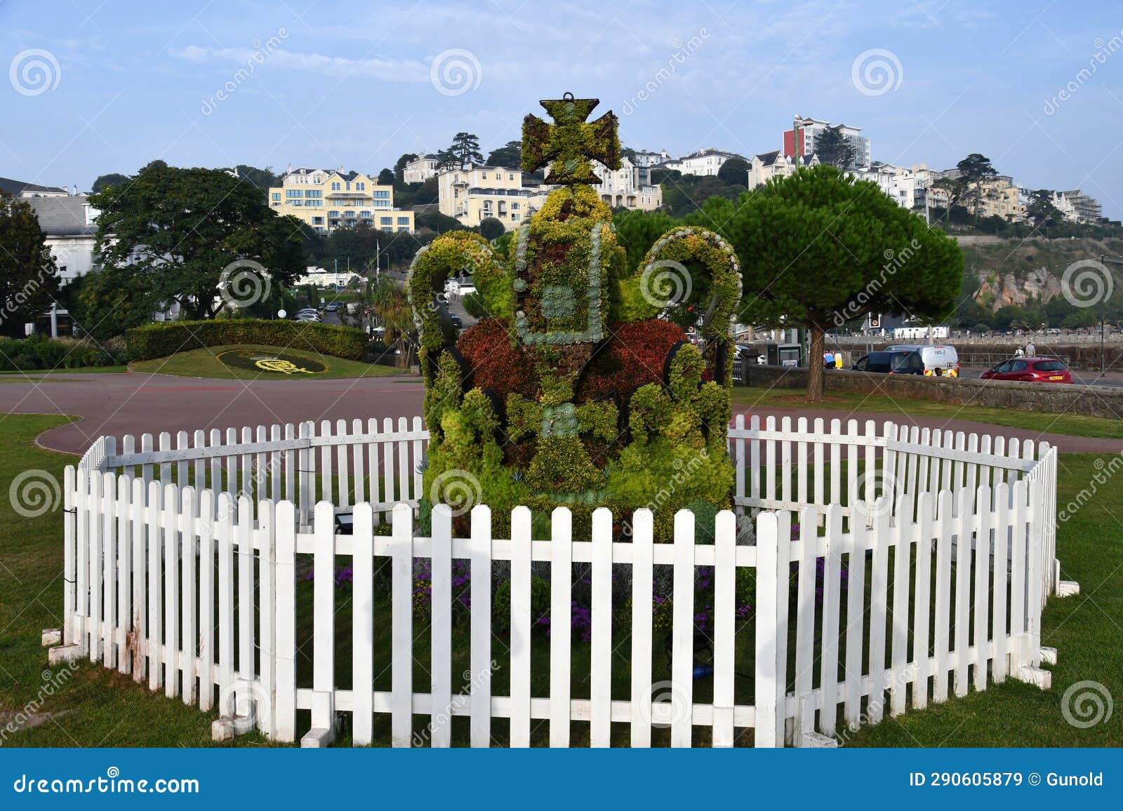 A Topiary Crown Celebrating the Coronation of King Charles III ...