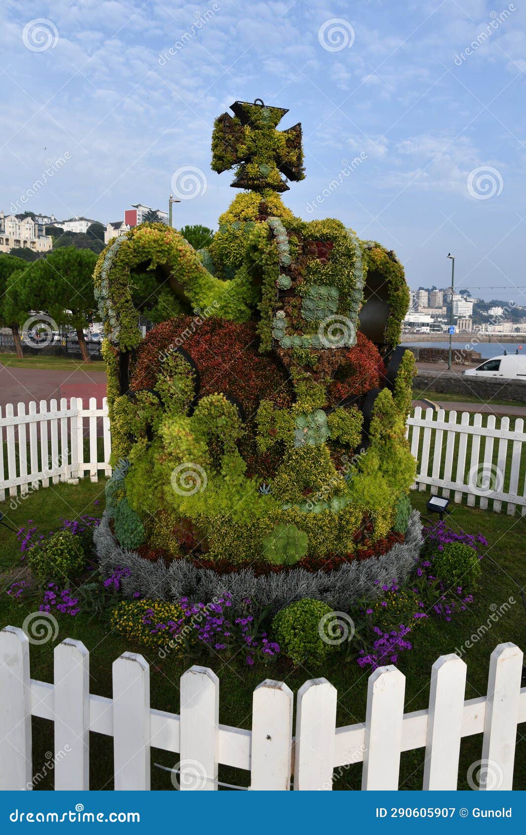 A Topiary Crown Celebrating the Coronation of King Charles III ...