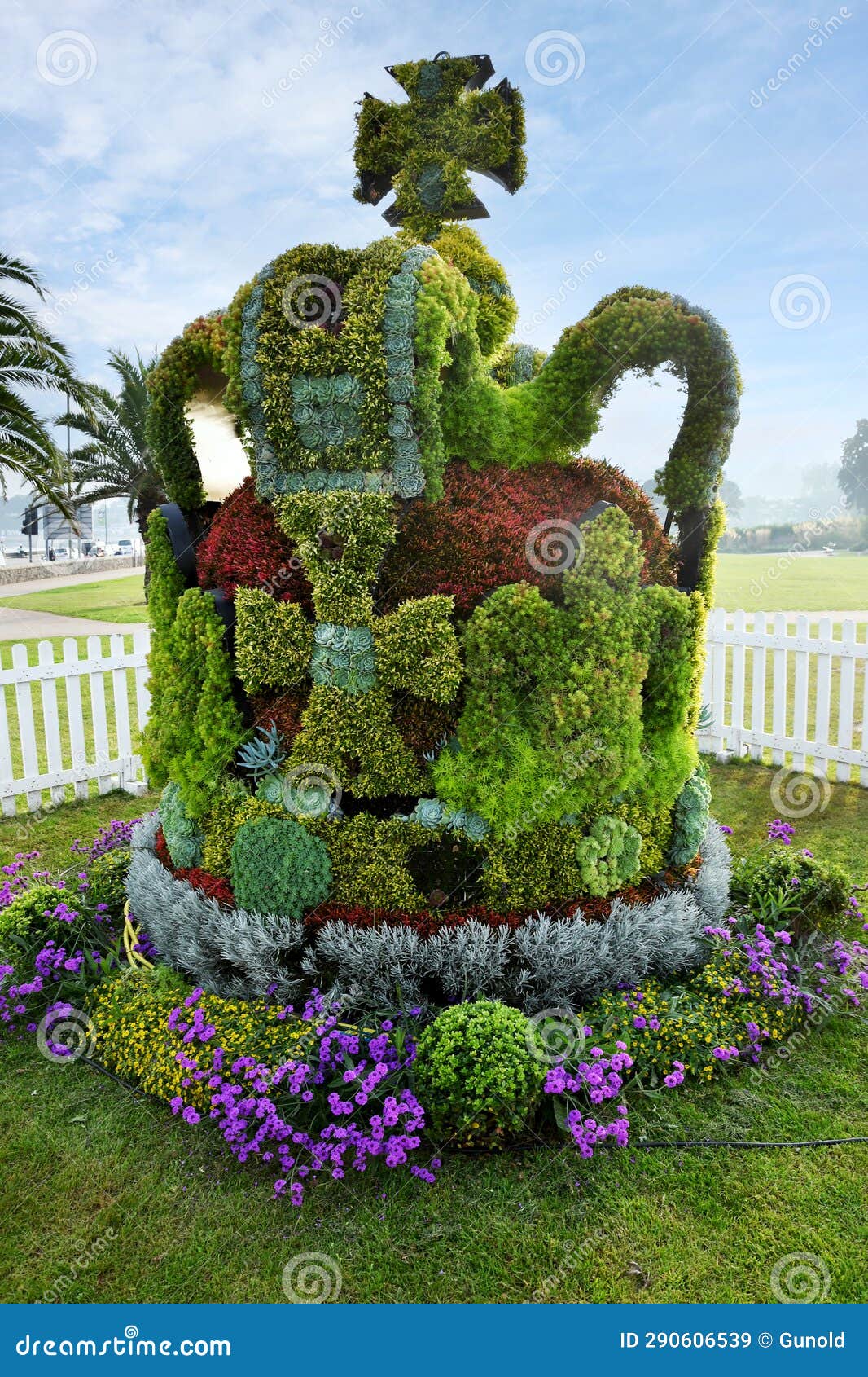 A Topiary Crown Celebrating the Coronation of King Charles III ...