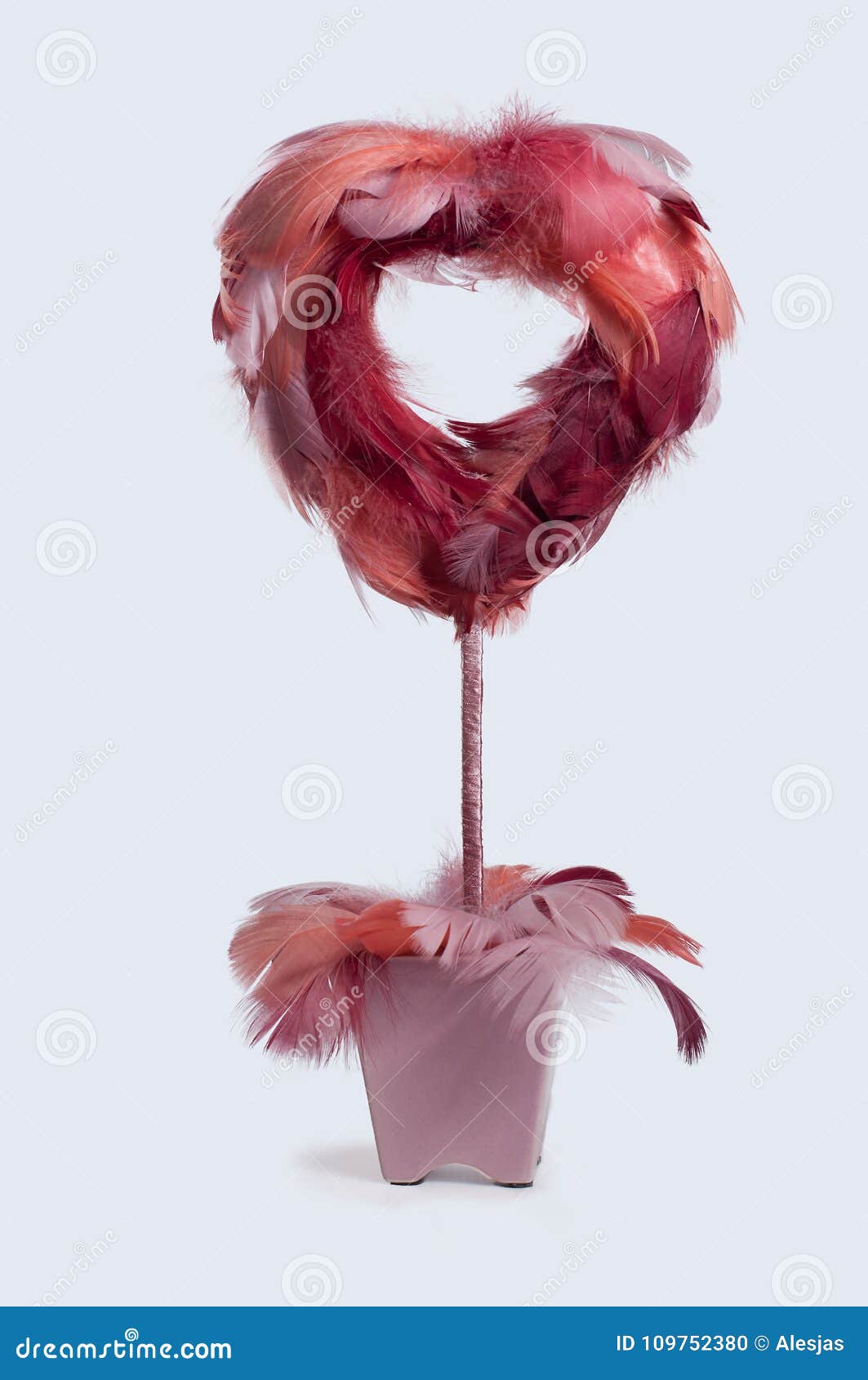 The Topiary in she Shape of a Heart from the Feathers Stock Photo ...
