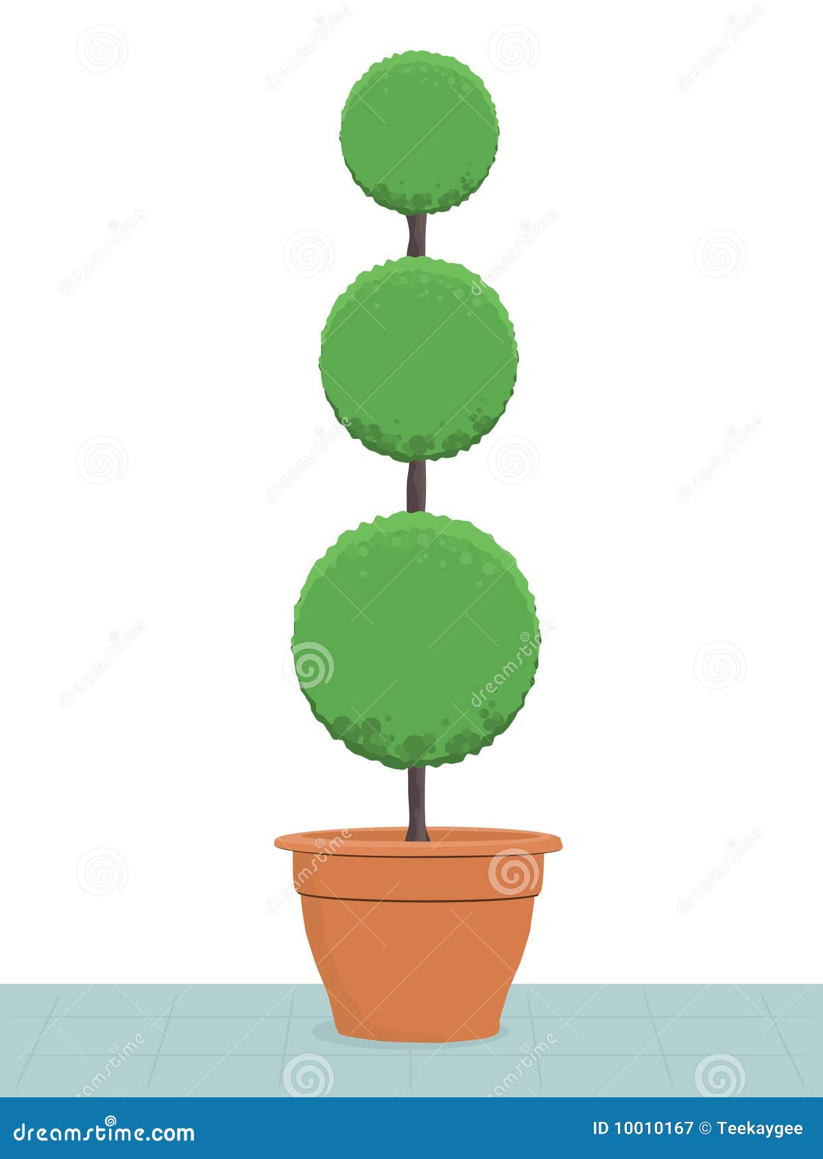 Topiary Tree. Vector | CartoonDealer.com #11139079