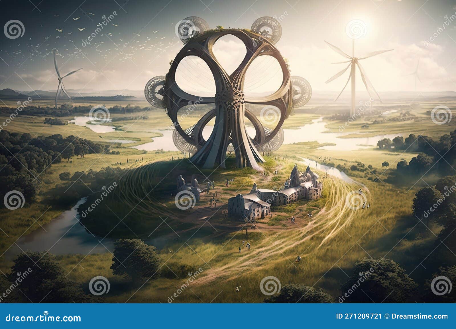 A Giant Tech Structure that Defies Gravity and Weaves Itself Across the ...