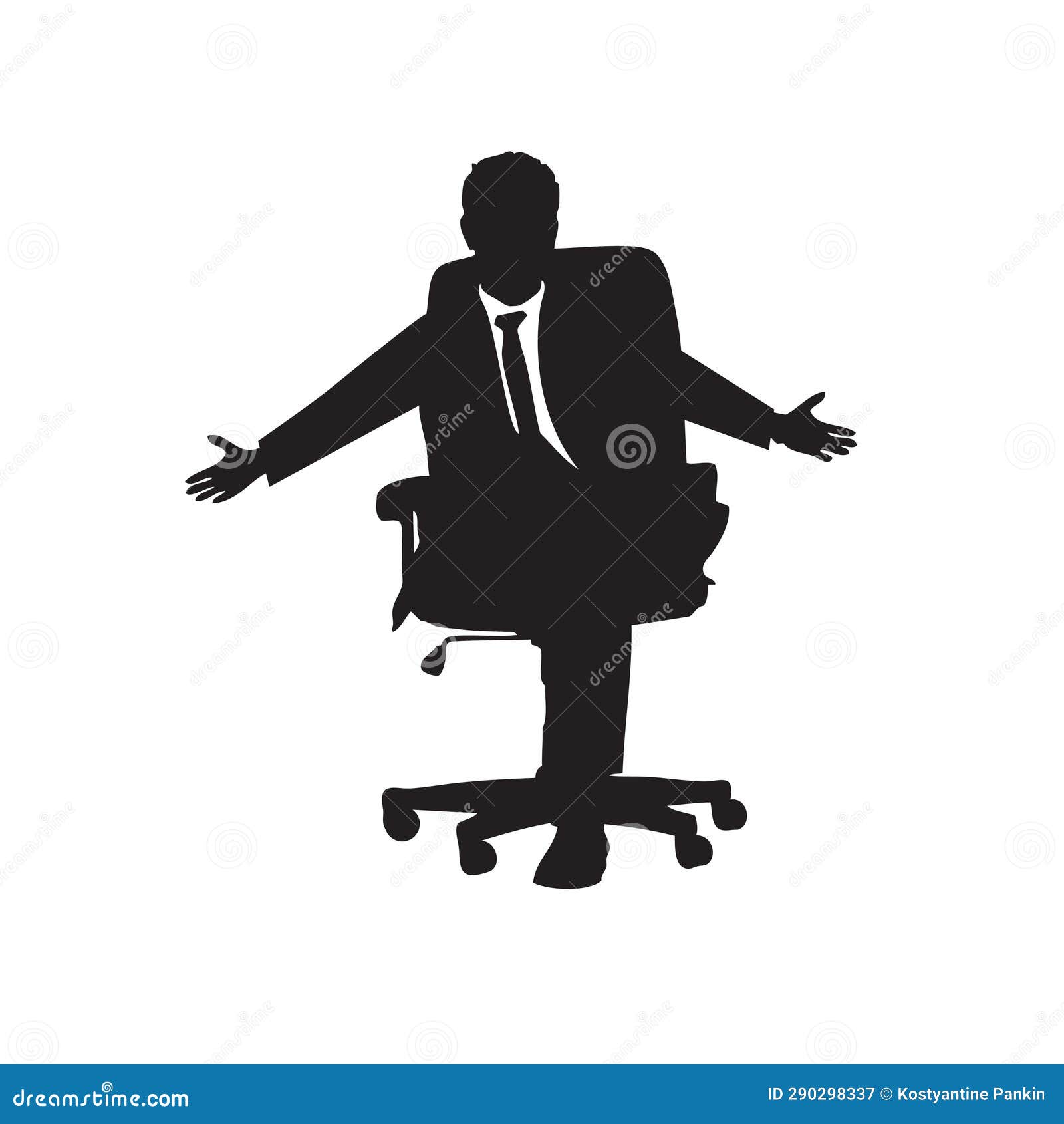 Give your boss a hug stock illustration. Illustration of business ...