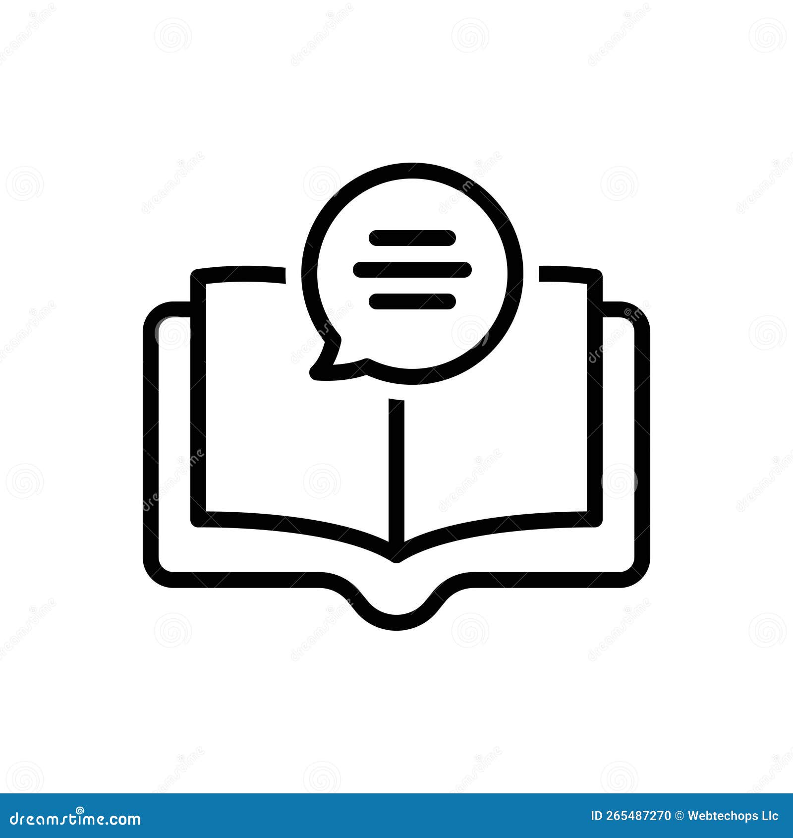 Black Line Icon for Topic, Theme and Lesson Stock Vector - Illustration ...