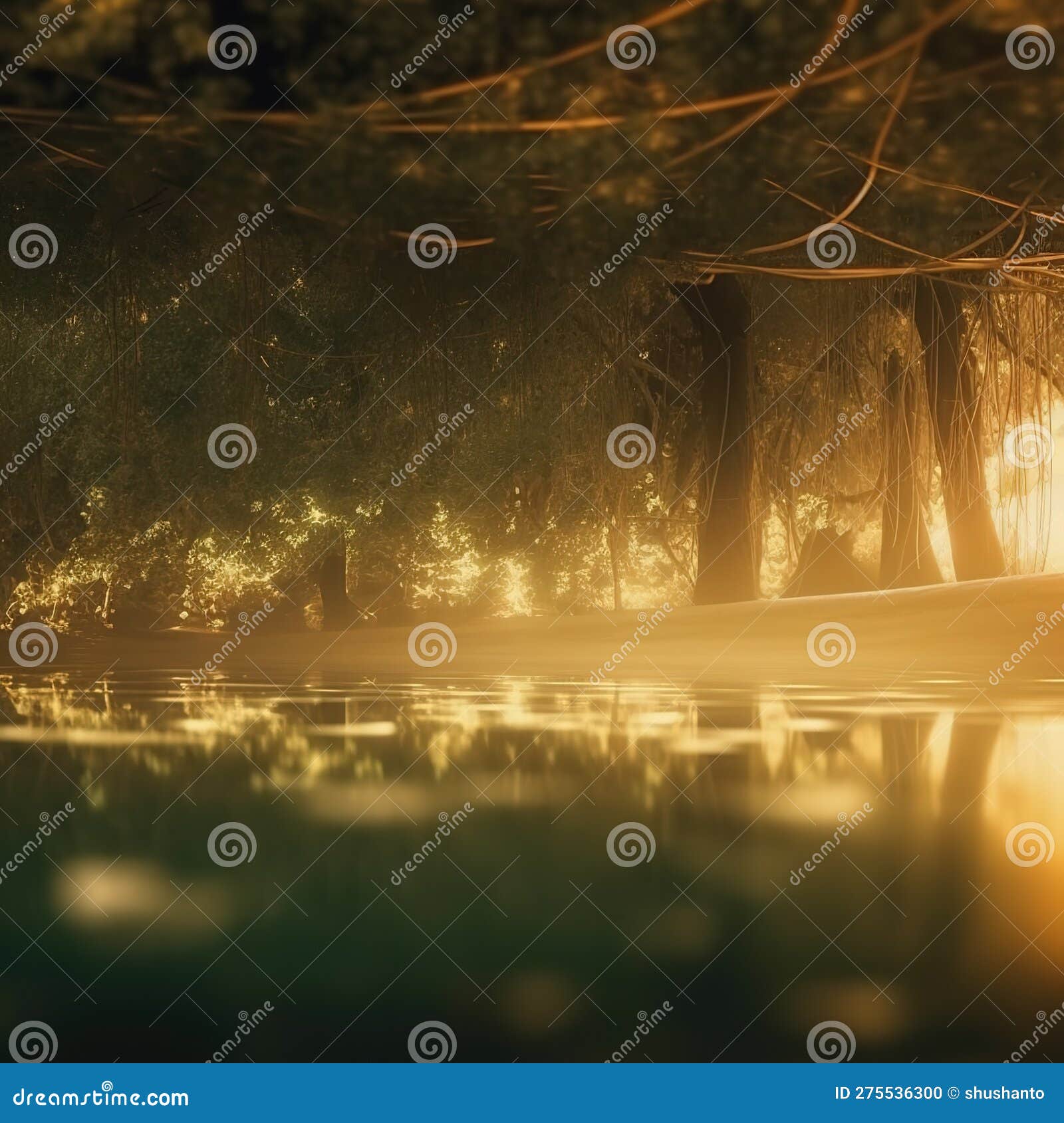 Illustration of a Magical Infinity Forest Stock Illustration ...