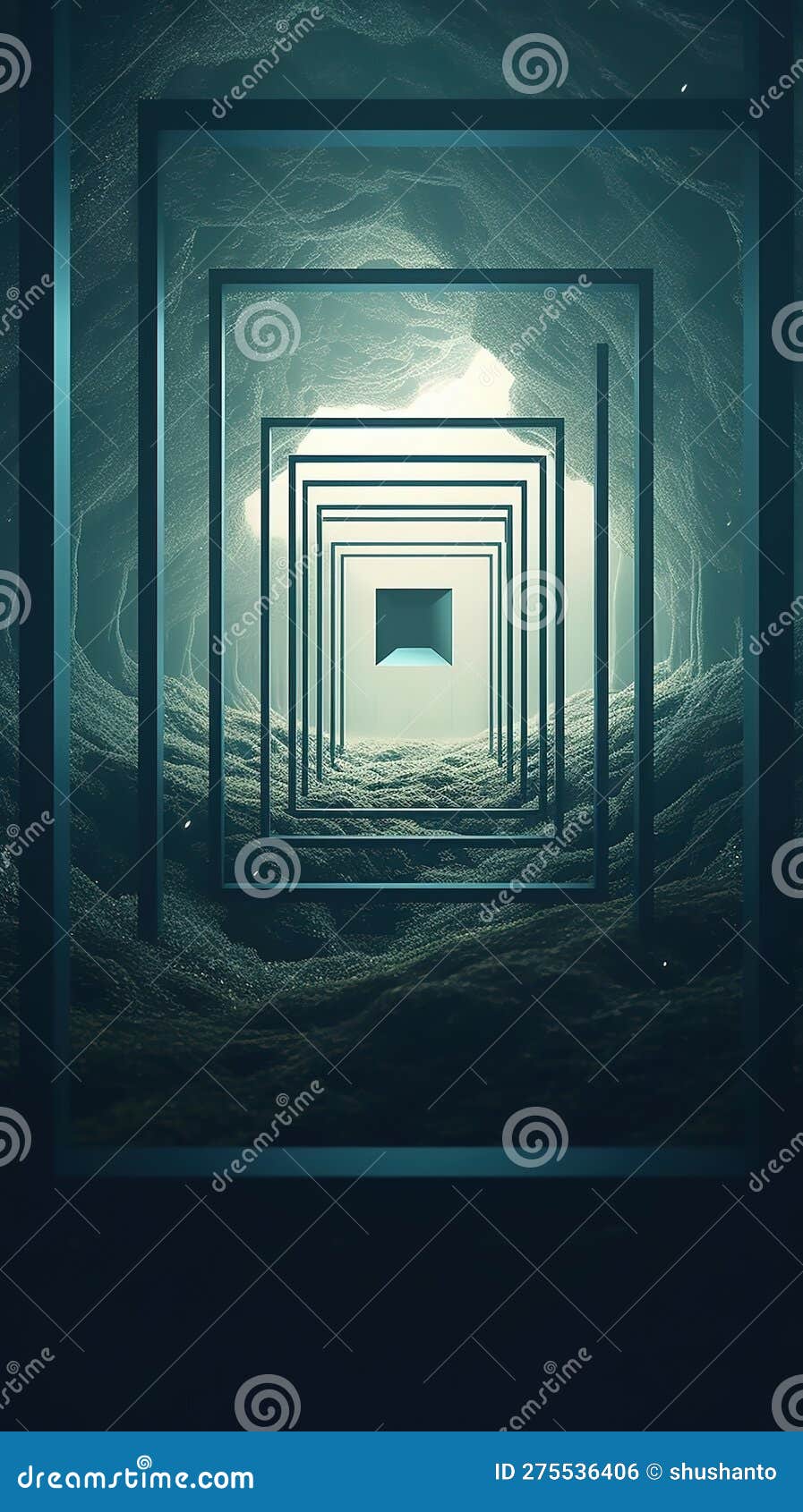 Illustration of a Magical Infinity Forest Stock Illustration ...