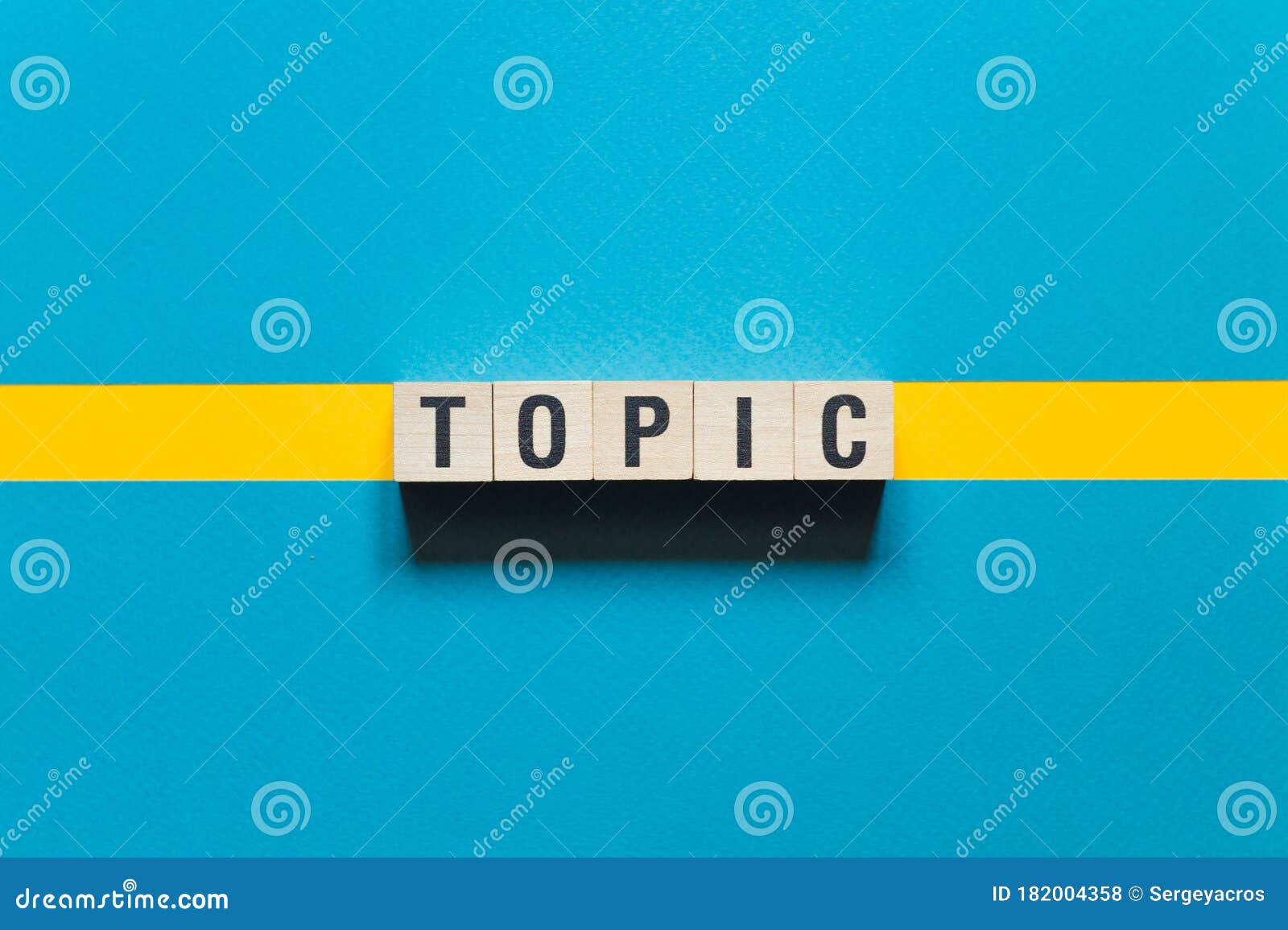 Topic Word Concept on Cubes Stock Photo - Image of asked, celebration ...