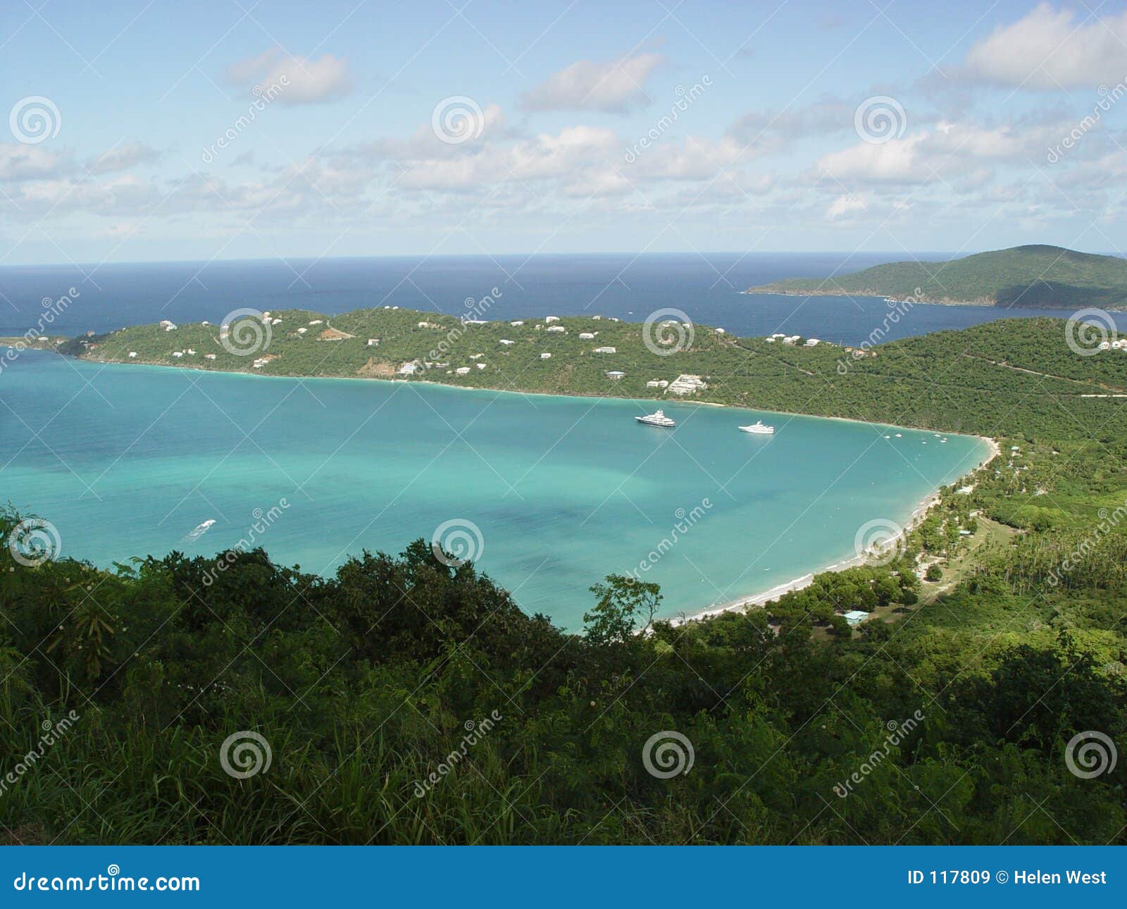 Topical Bay stock image. Image of island, tropical, blue - 117809