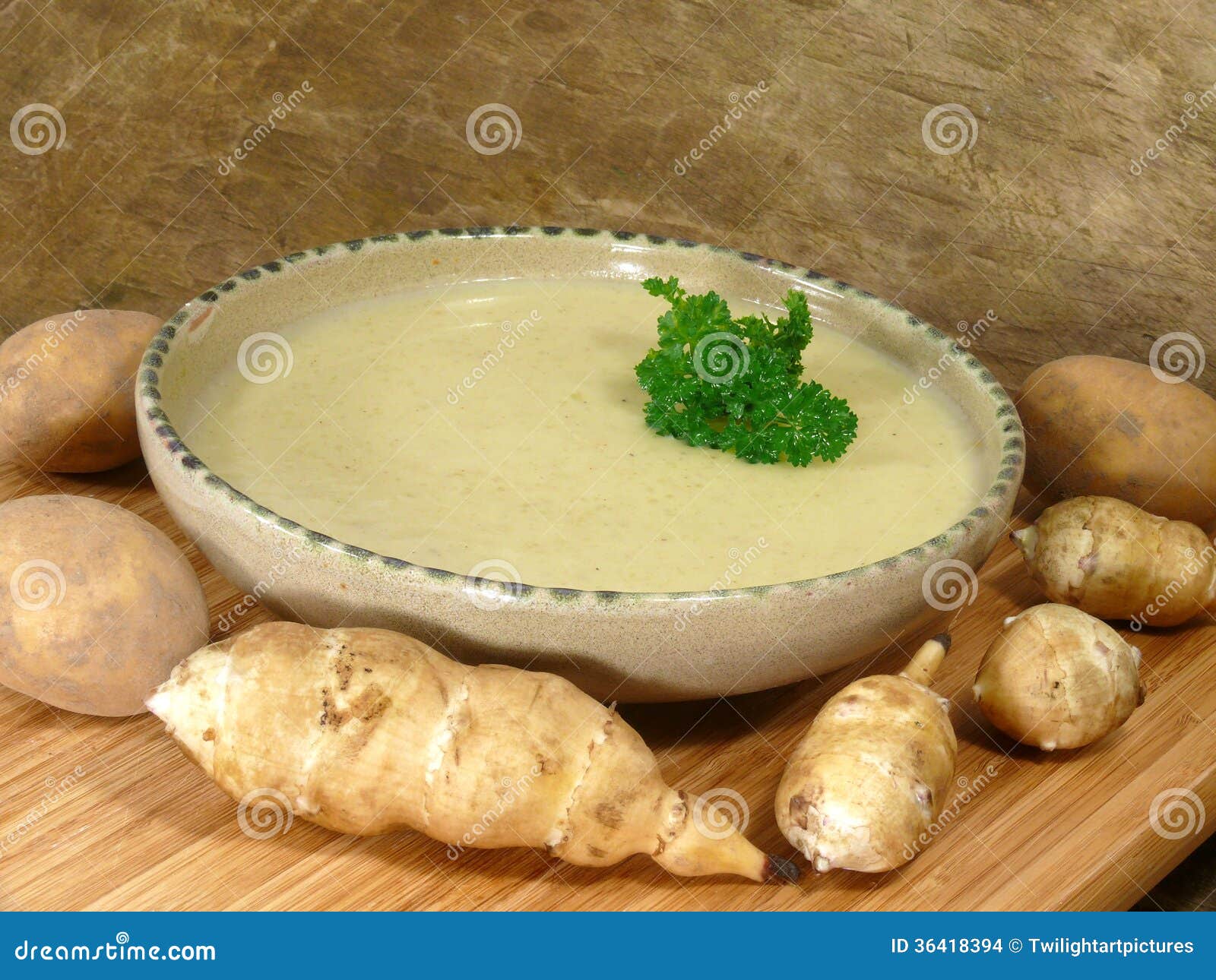 Topinambur soup stock photo. Image of healthy, insulin - 36418394