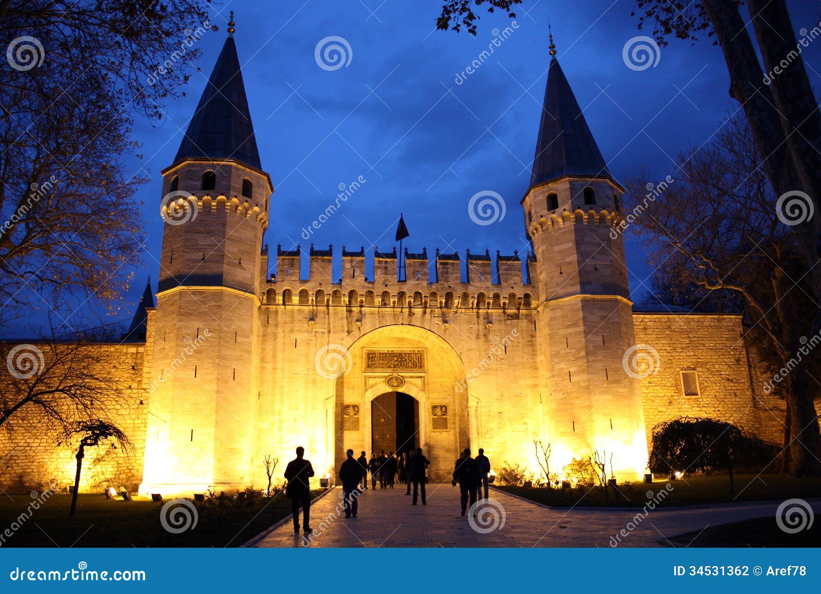 TopKapi Castle Gate stock photo. Image of historical - 34531362