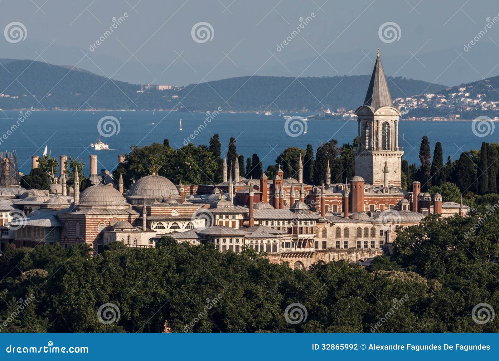 Topkapi Palace Istanbul stock photo. Image of tree, domes - 32865992