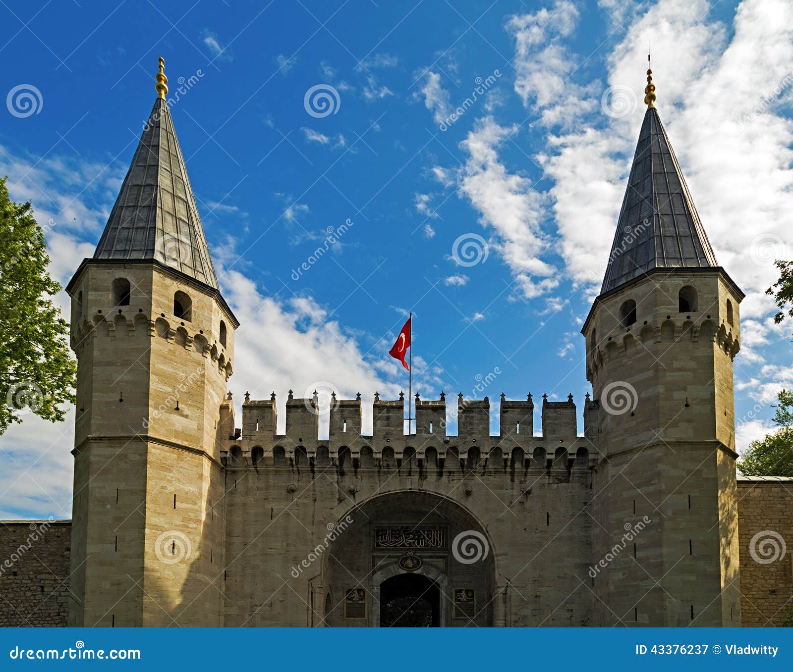 Topkapipaleis, Istanboel Turkije Stock Afbeelding - Image of gebouw ...