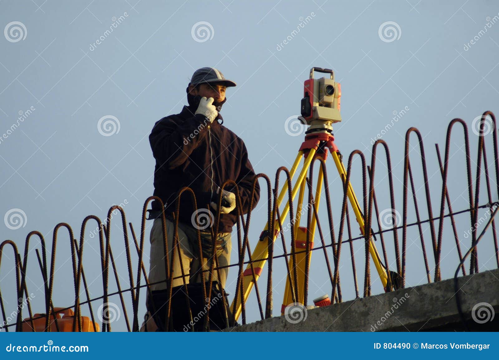 Topographer stock photo. Image of building, measure, road - 804490