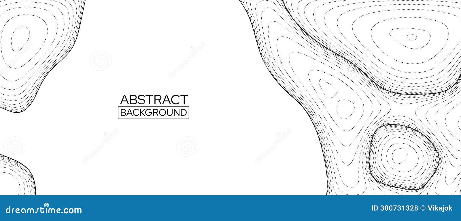 Topographic Contour Map Concept. Black and White Abstract Line ...