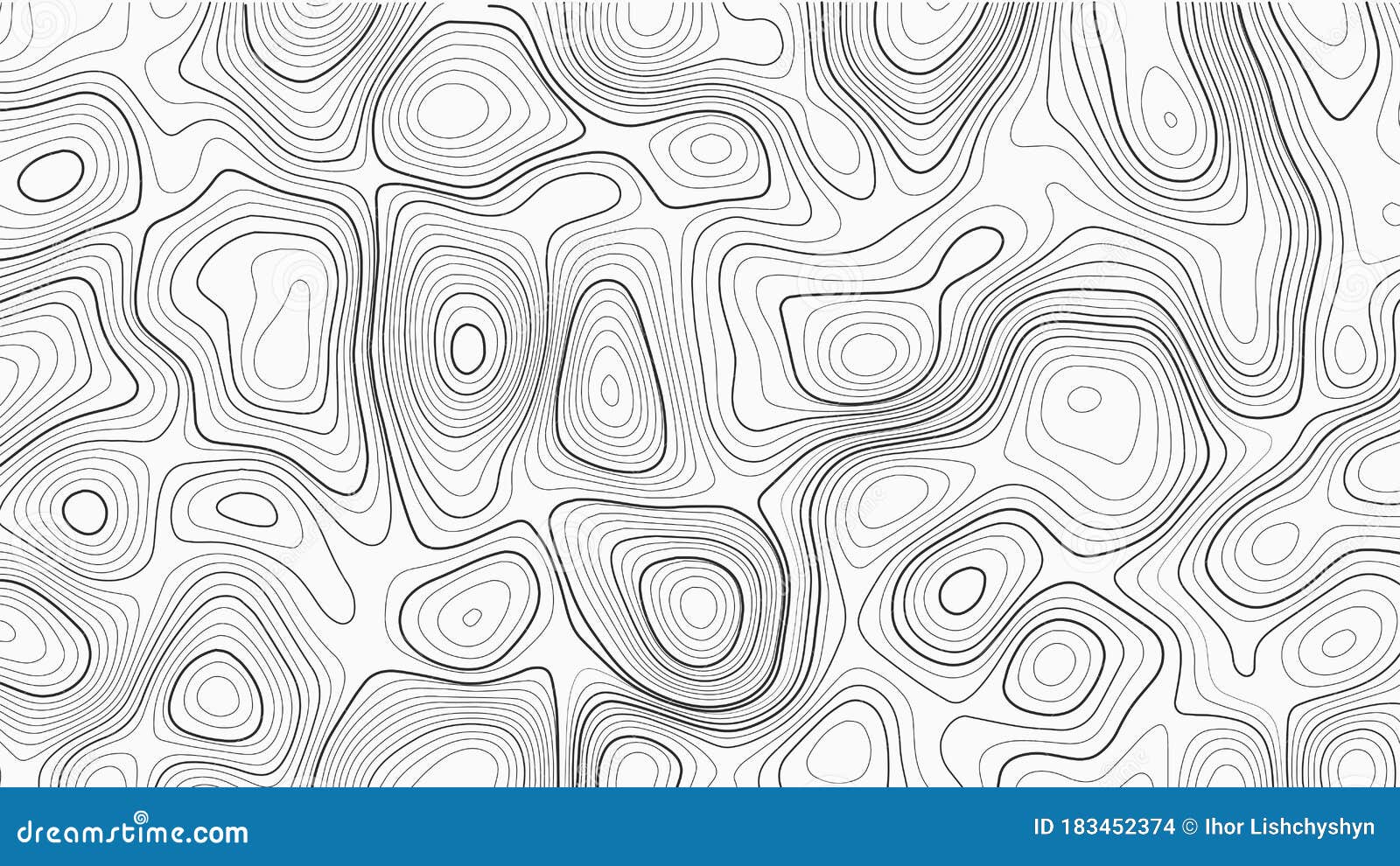 Topographic Contour Map on White Background. Vector Grid Map Stock ...