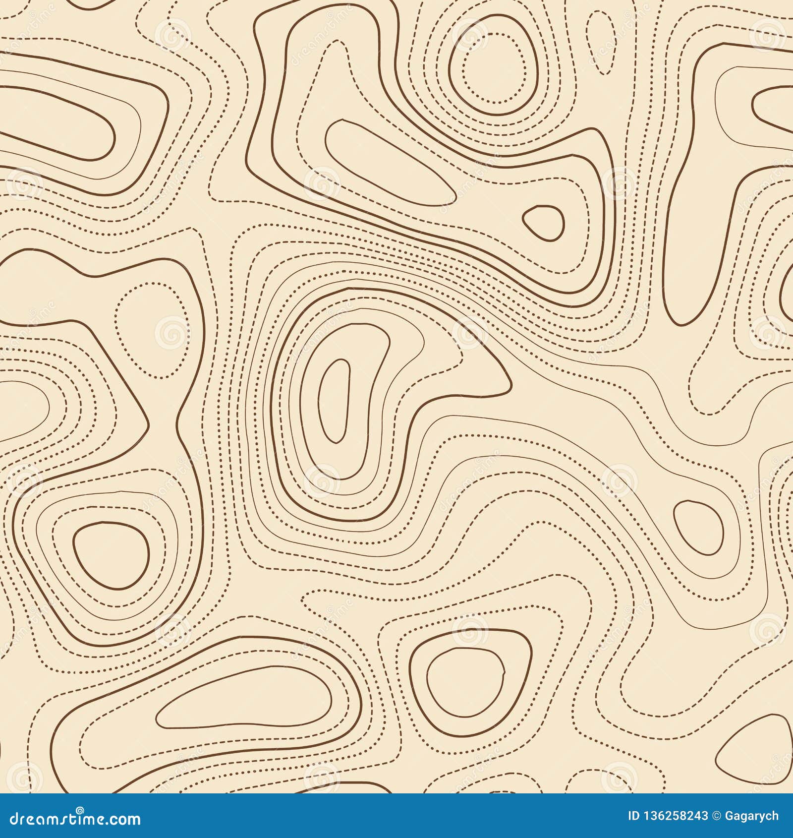 Topographic contours. stock vector. Illustration of coverage - 136258243