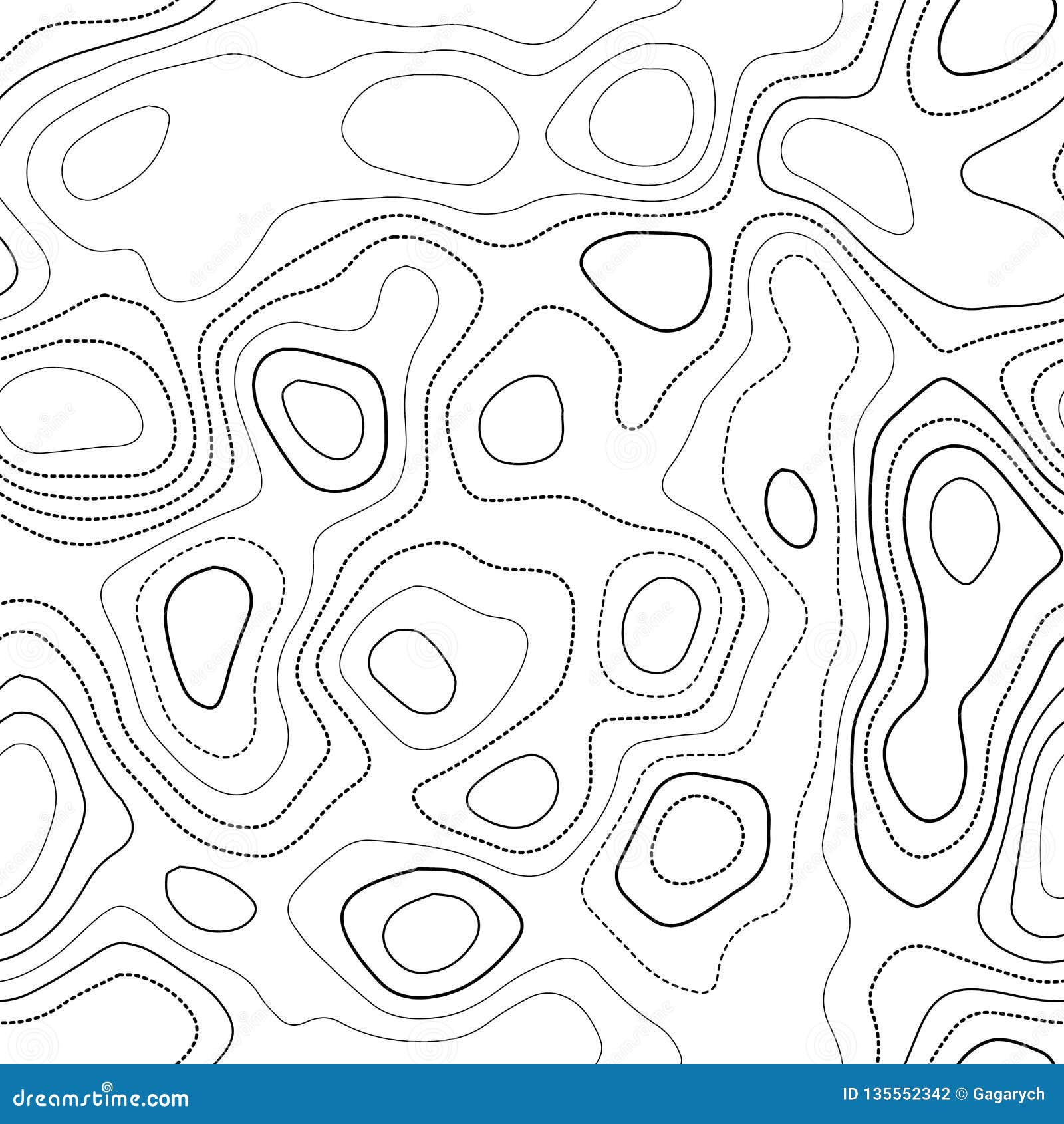 Topographic contours. stock vector. Illustration of ornamental - 135552342