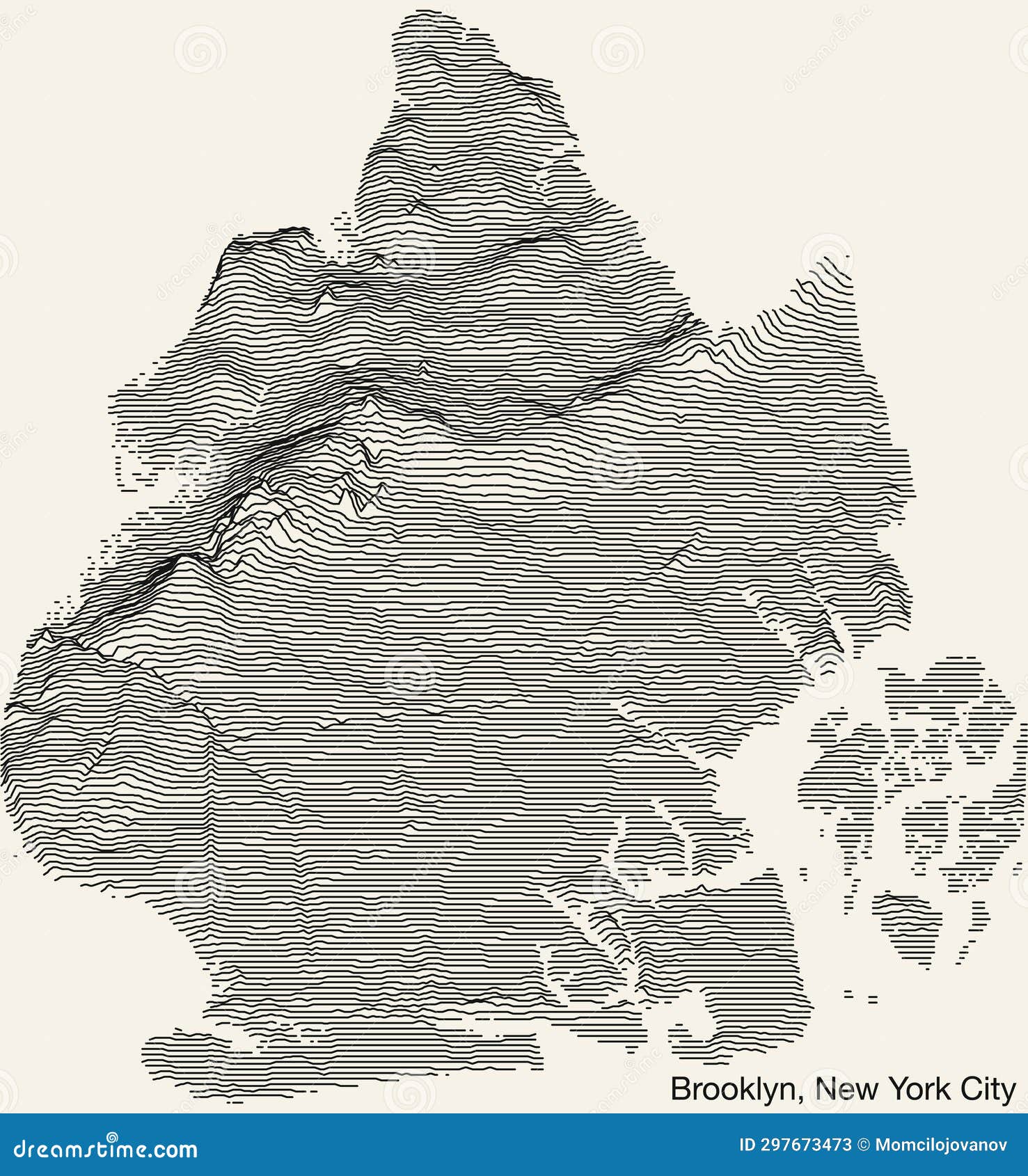 Topographic Exaggerated Relief Map Of LOS ANGELES CITY COUNCILS Cartoon ...