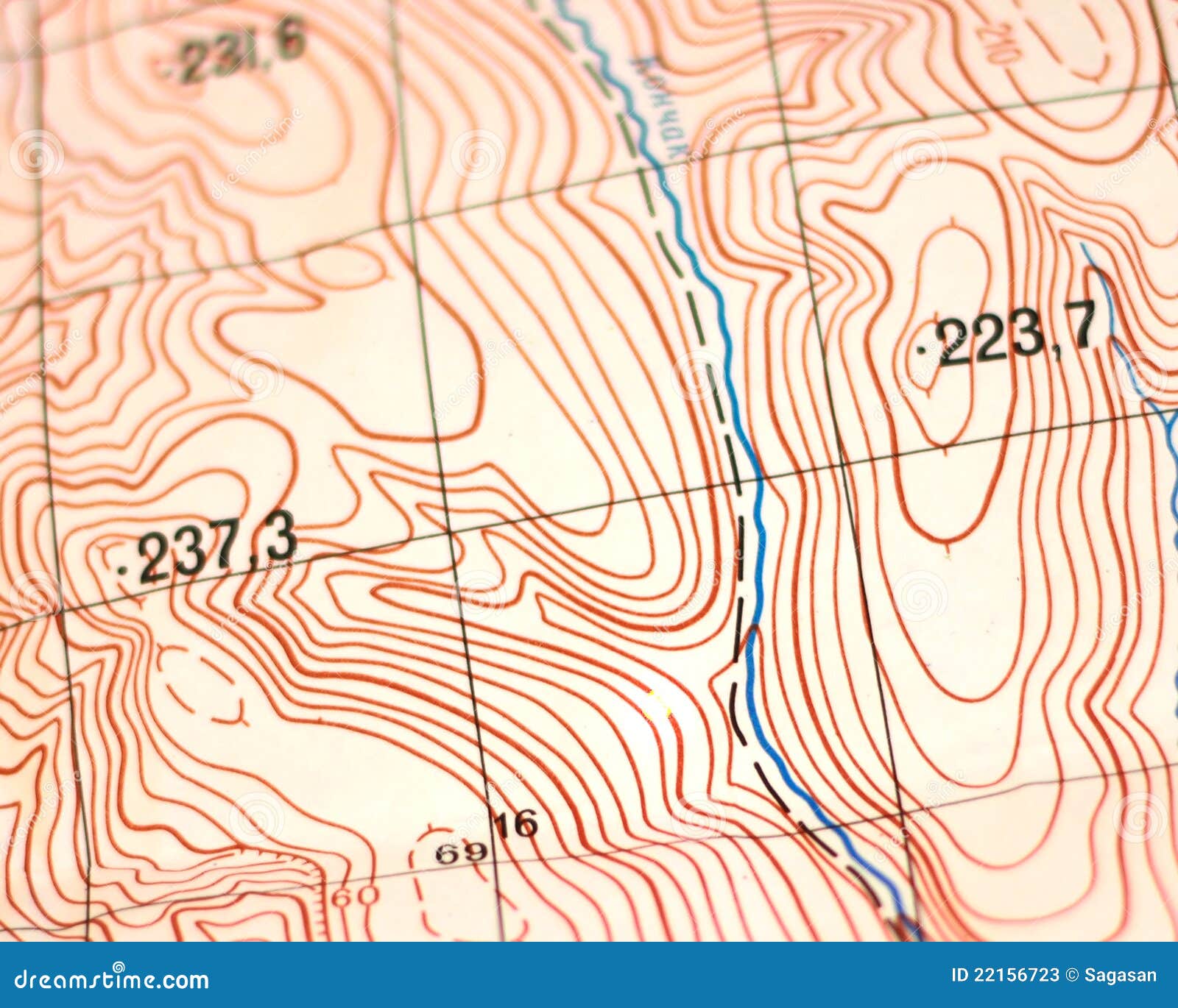 Topographic map stock image. Image of baton, full, orientation - 22156723