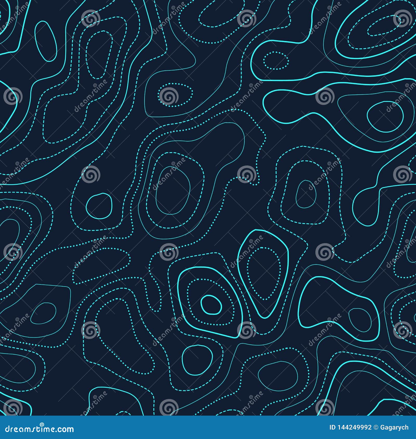 Topographic map. stock vector. Illustration of beautiful - 144249992