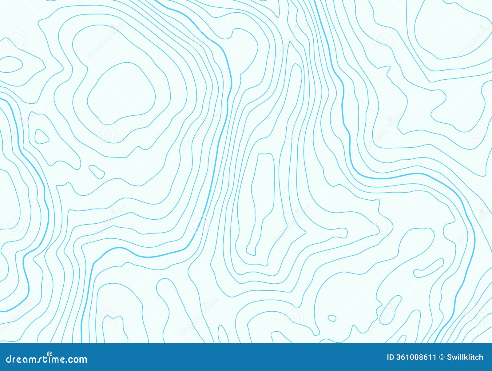 TOPOGRAPHIC ALTITUDE LINE MAP WITH ATTRACTION POINT. SEAMLESS VECTOR ...