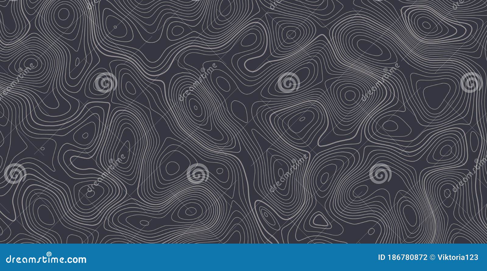 Topographic Map Background. Black Abstract Contour Surface, Terrain ...