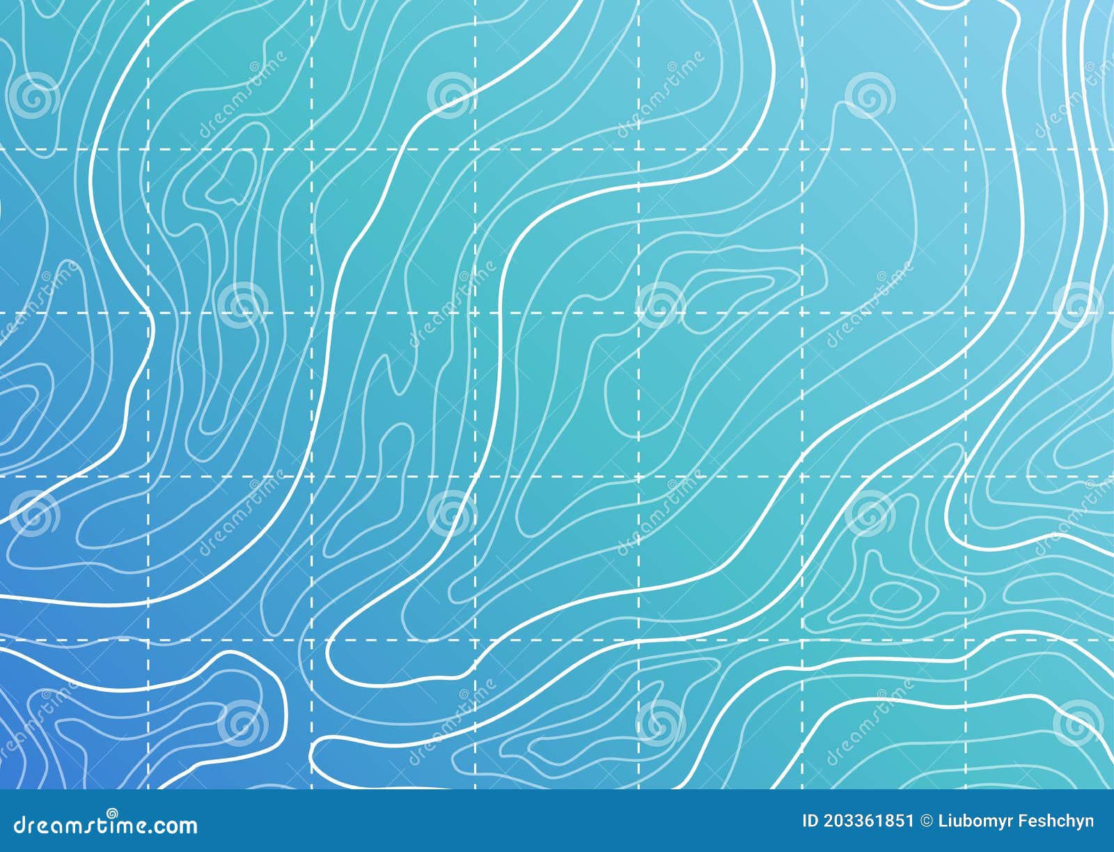 Topographic Map Background Concept. Blue Topographic Background Pattern ...