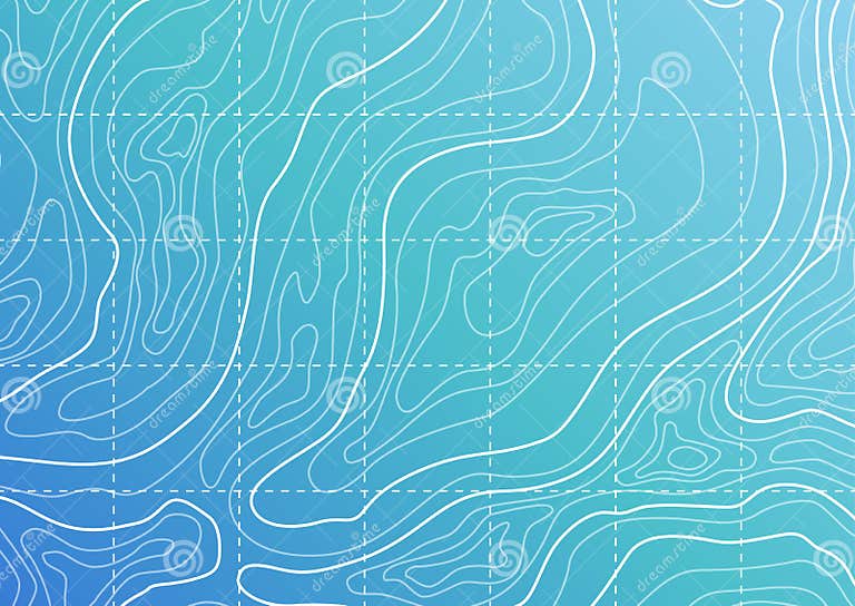 Topographic Map Background Concept. Blue Topographic Background Pattern ...