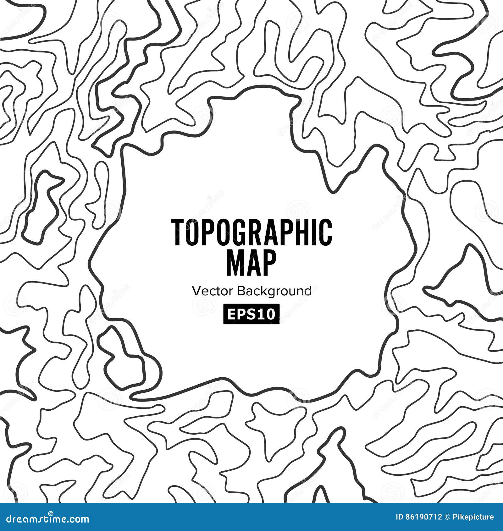 Topographic Map Background Concept. Elevation . Topo Contour . Isolated ...