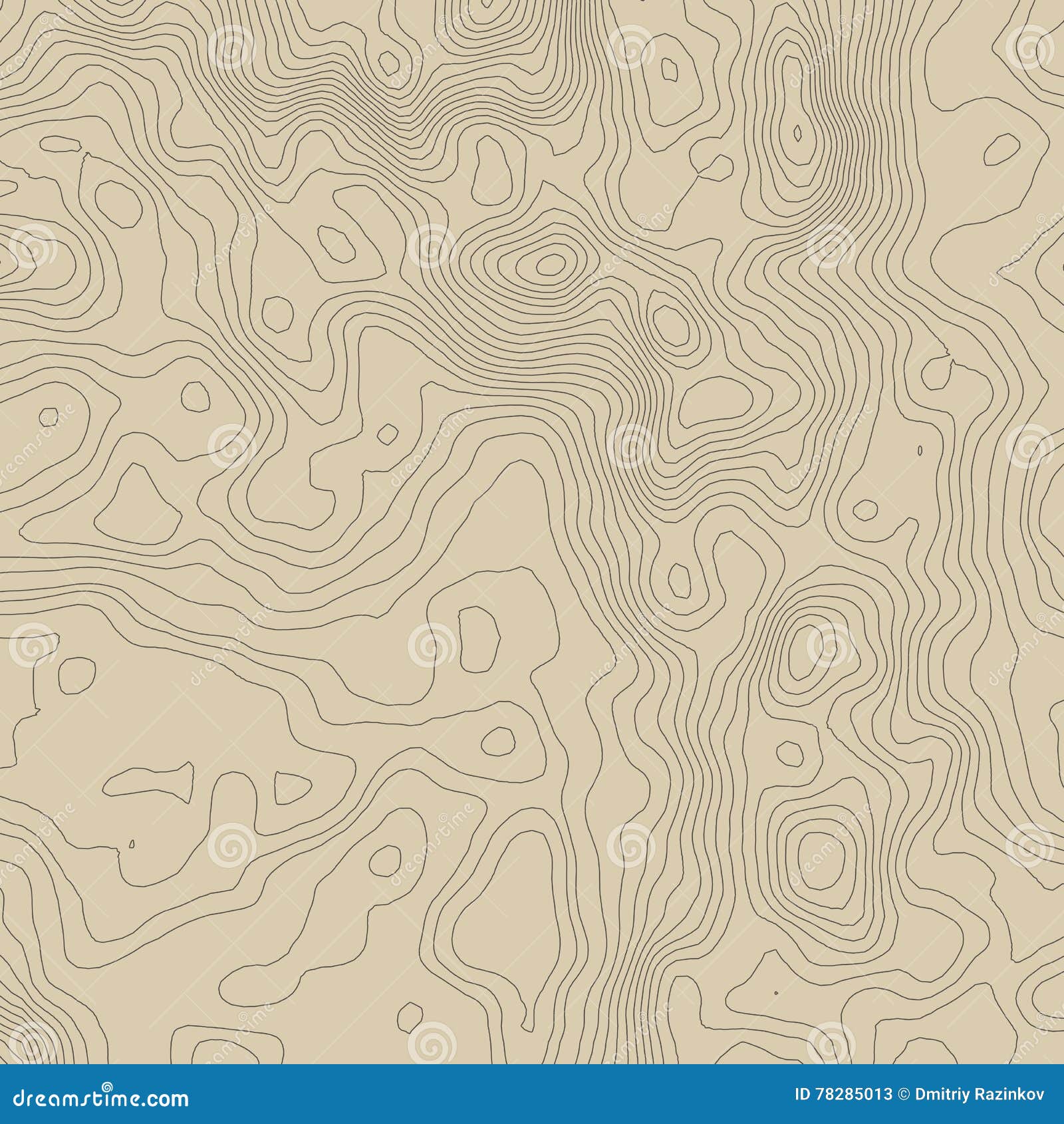 Topographic Map Background Concept With Space For Your Copy. Cartoon ...