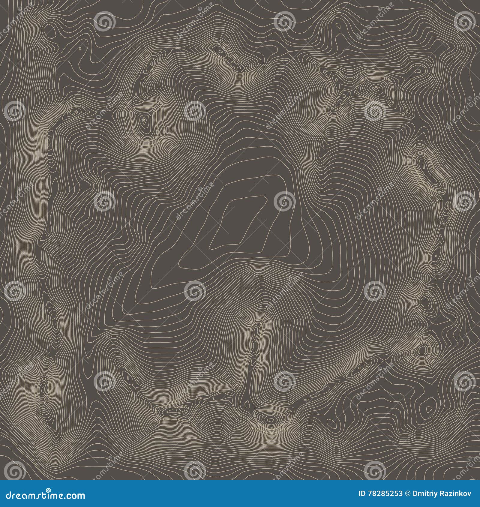Topographic Map Background Concept With Space For Your Copy. Cartoon ...
