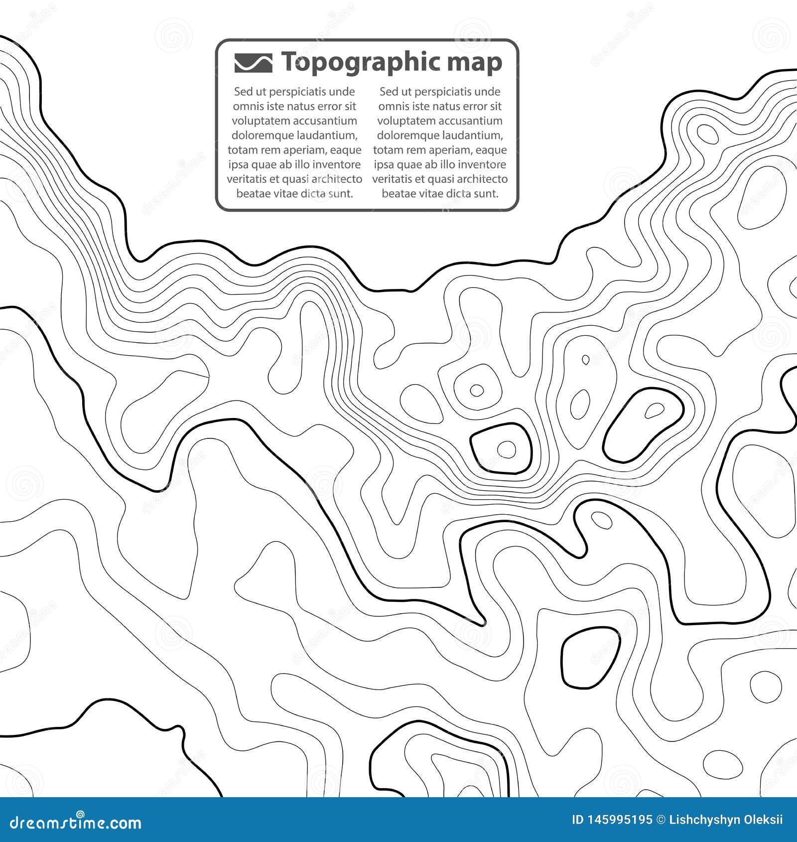 Topographic Map Background. Grid Map. Contour. Vector Illustration ...