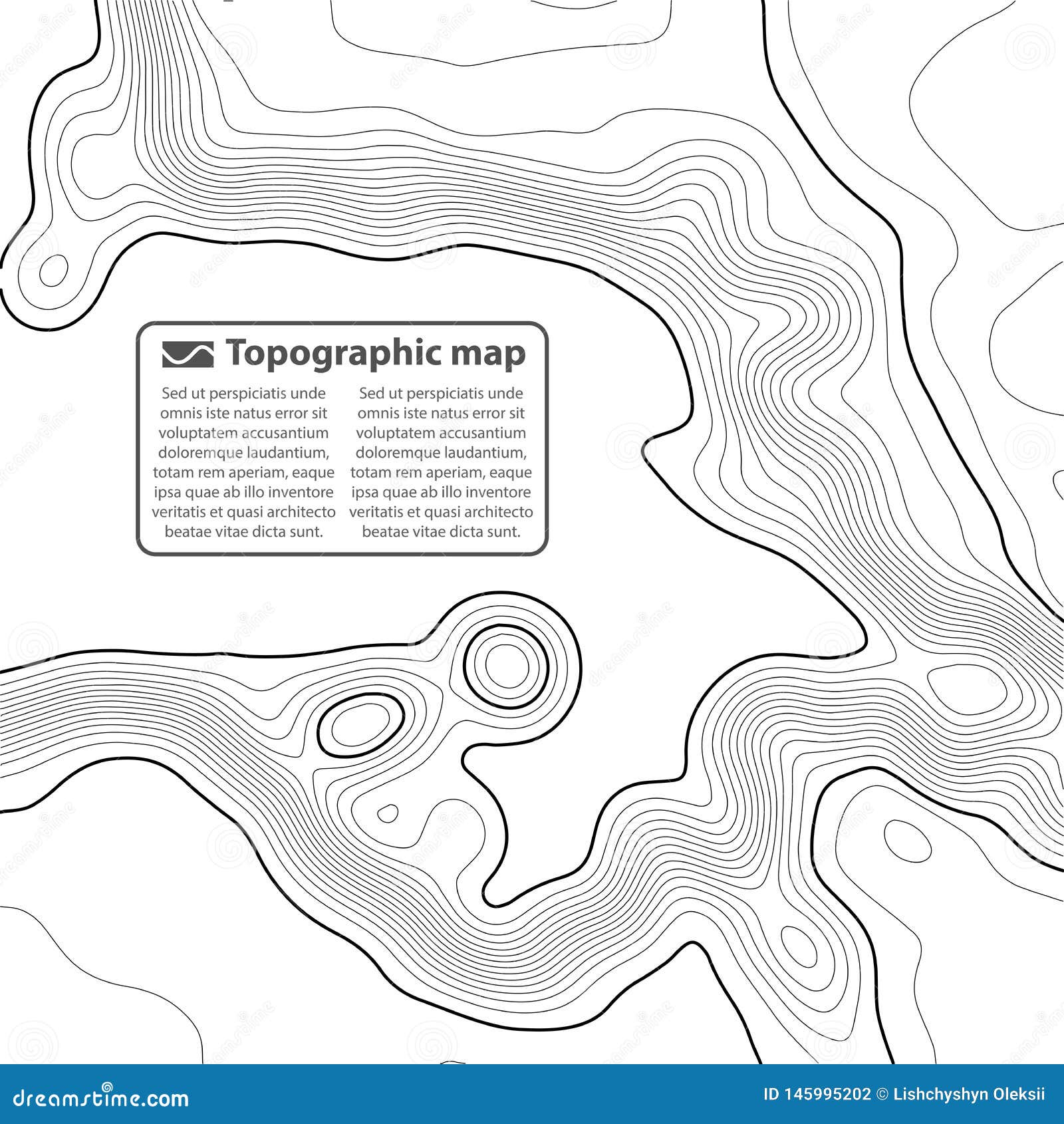 Topographic Map Background. Grid Map. Contour. Vector Illustration ...