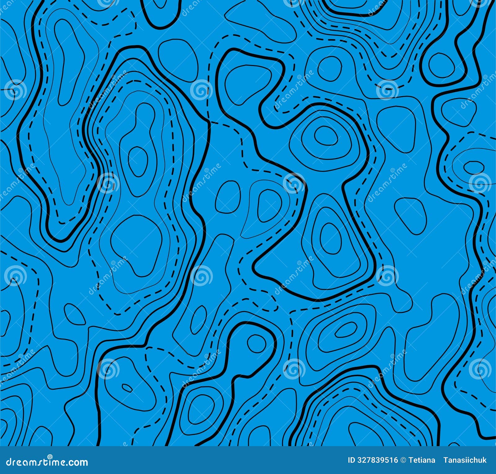 Topographic Map Background. Generating a Terrain Elevation Map. Grid ...