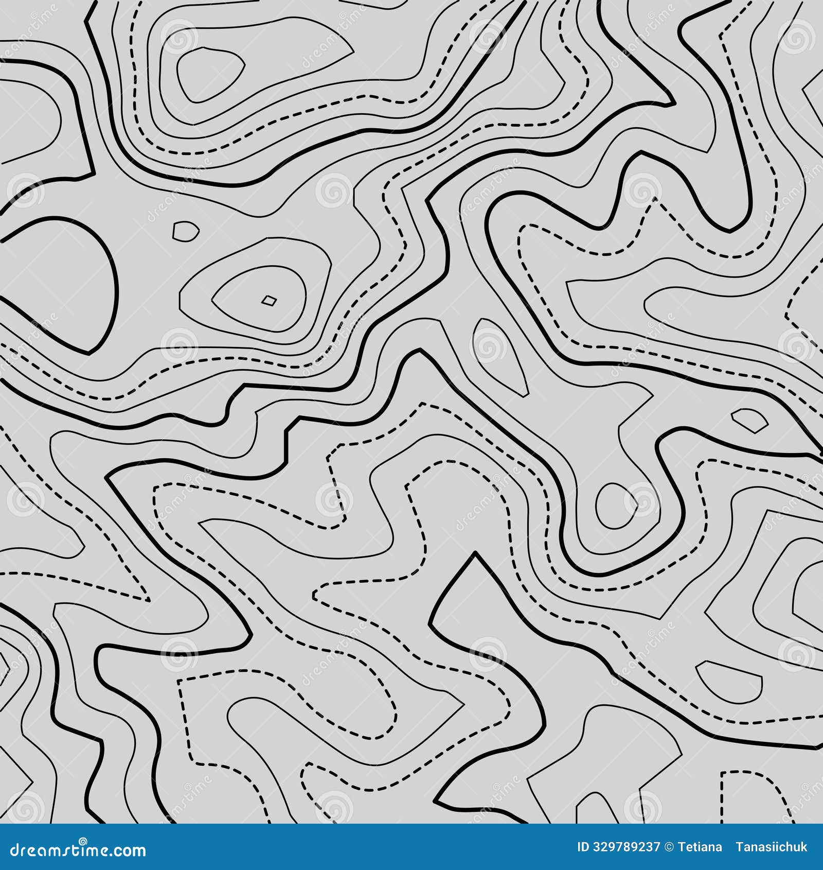 Topographic Map Background. Generating a Terrain Elevation Map. Grid ...