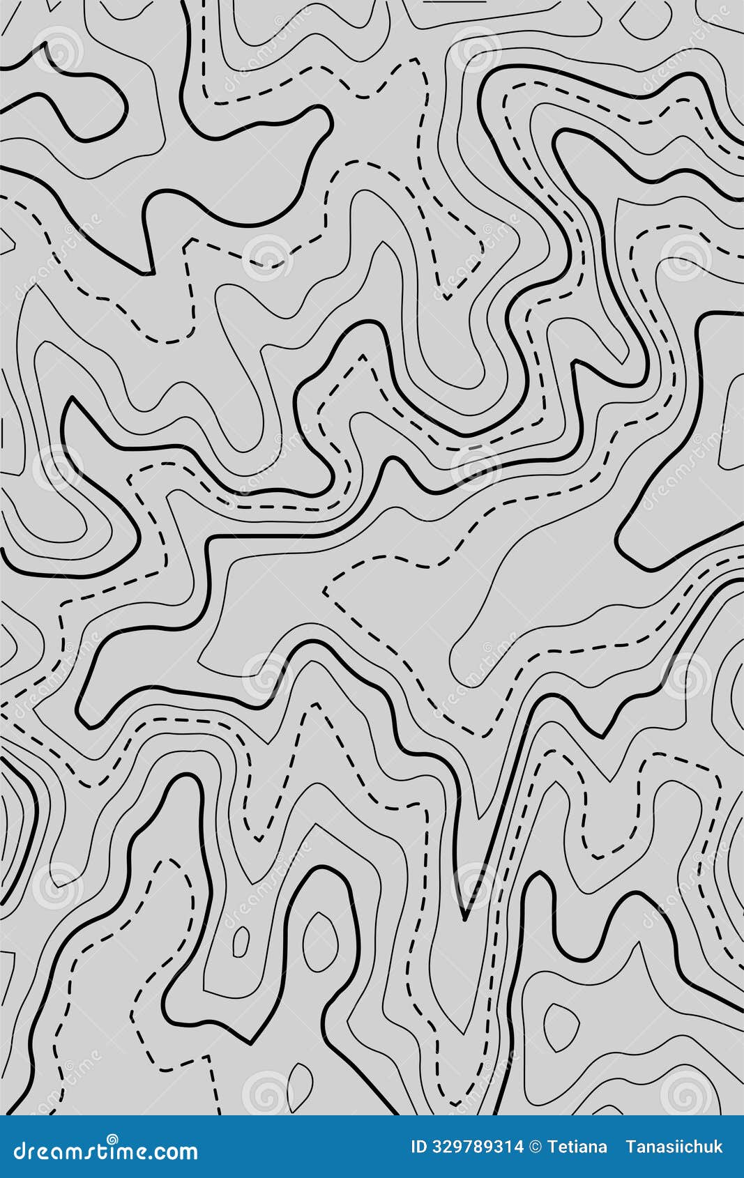 Topographic Map Background. Generating a Terrain Elevation Map. Grid ...