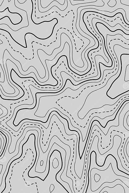 Topographic Map Background. Generating a Terrain Elevation Map. Grid ...