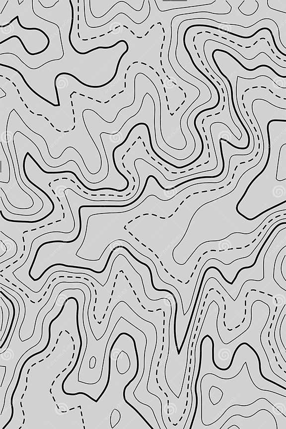 Topographic Map Background. Generating a Terrain Elevation Map. Grid ...