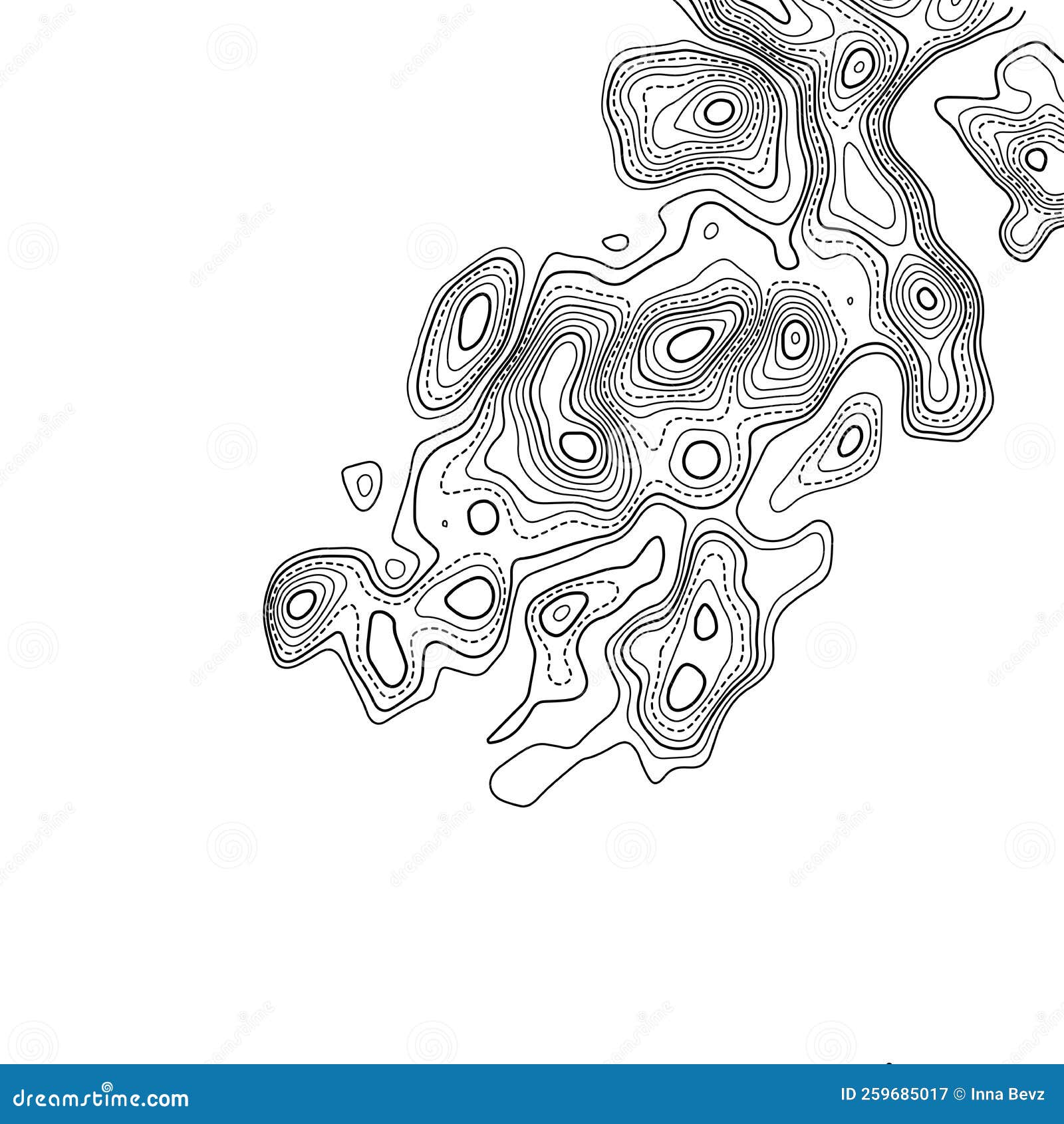 Topographic Map Background. Geographic Grid. Vector Image Stock Vector ...