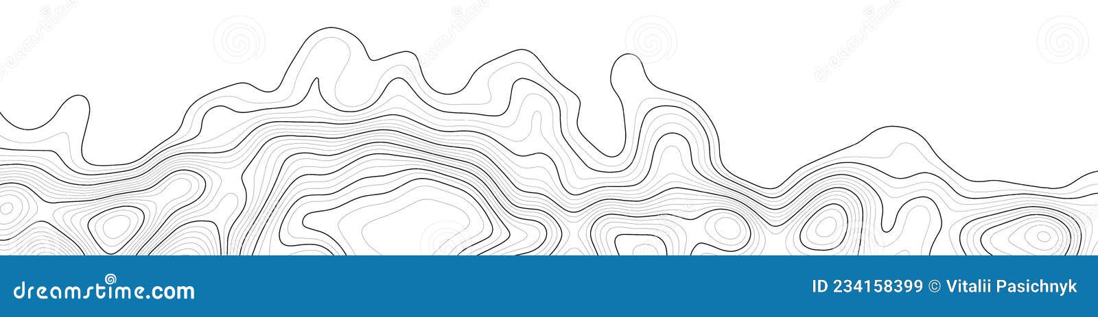 Topographic Map Background. Geographic Line Map with Elevation ...