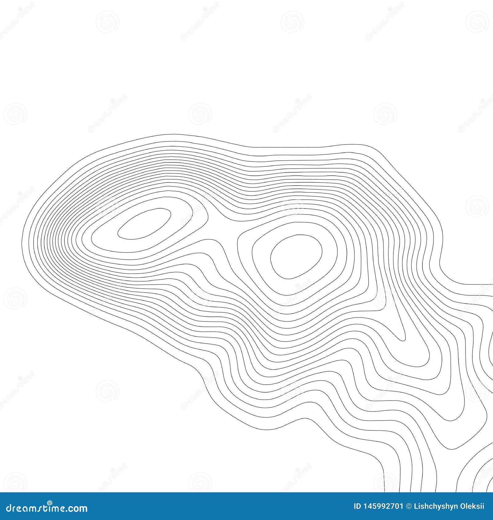 Topographic Map Background. Grid Map. Contour. Vector Illustration ...