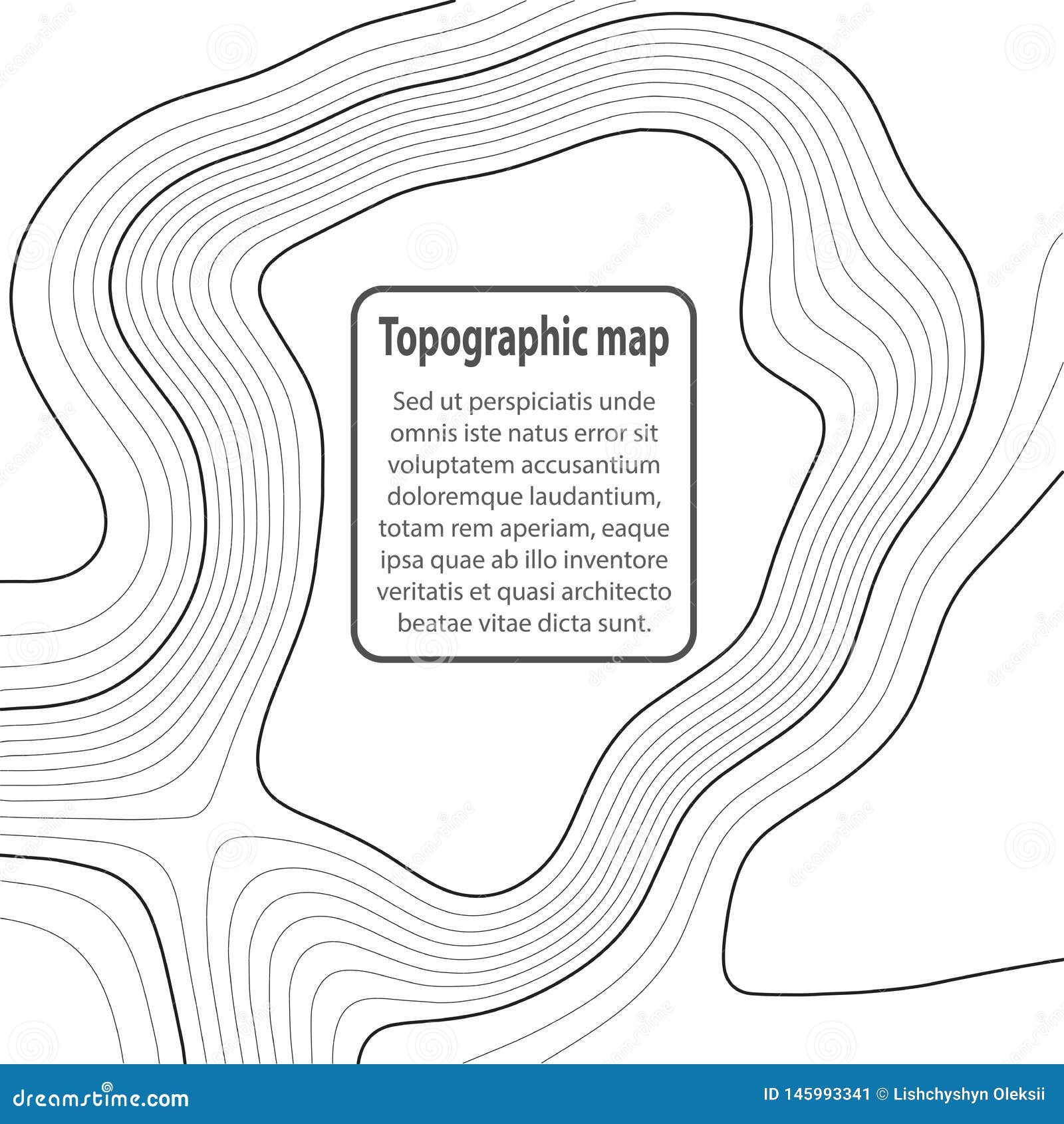 Topographic Map Background. Grid Map. Contour. Vector Illustration ...