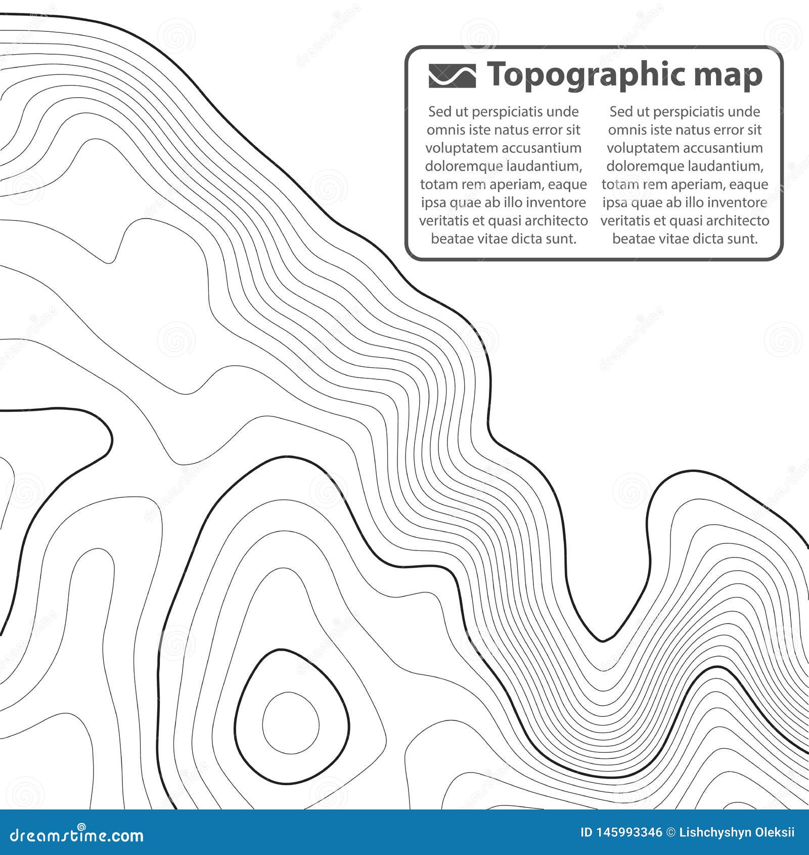 Topographic Map Background. Grid Map. Contour. Vector Illustration ...