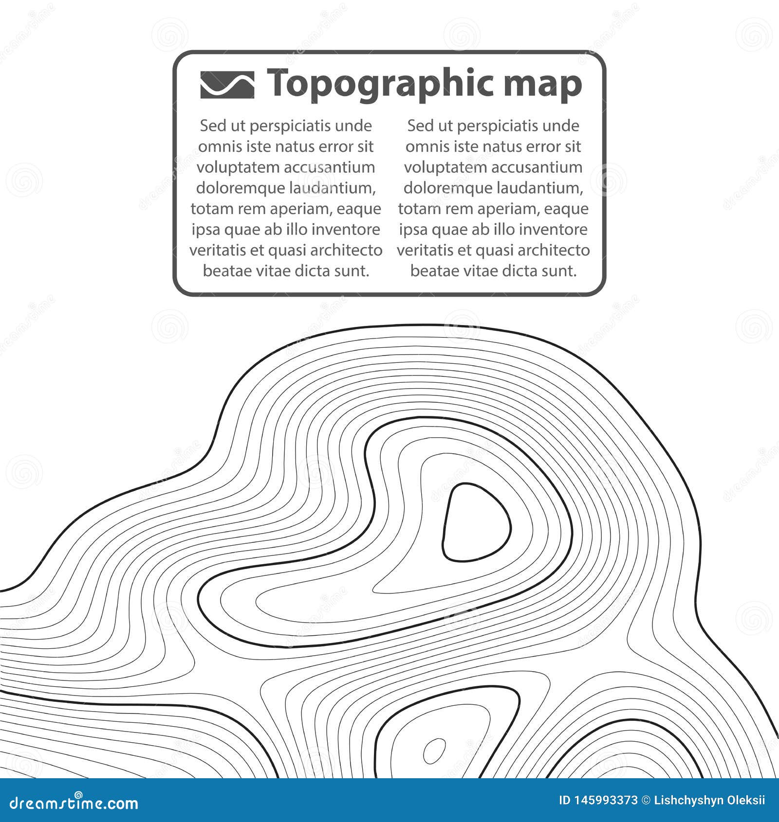 Topographic Map Background. Grid Map. Contour. Vector Illustration ...
