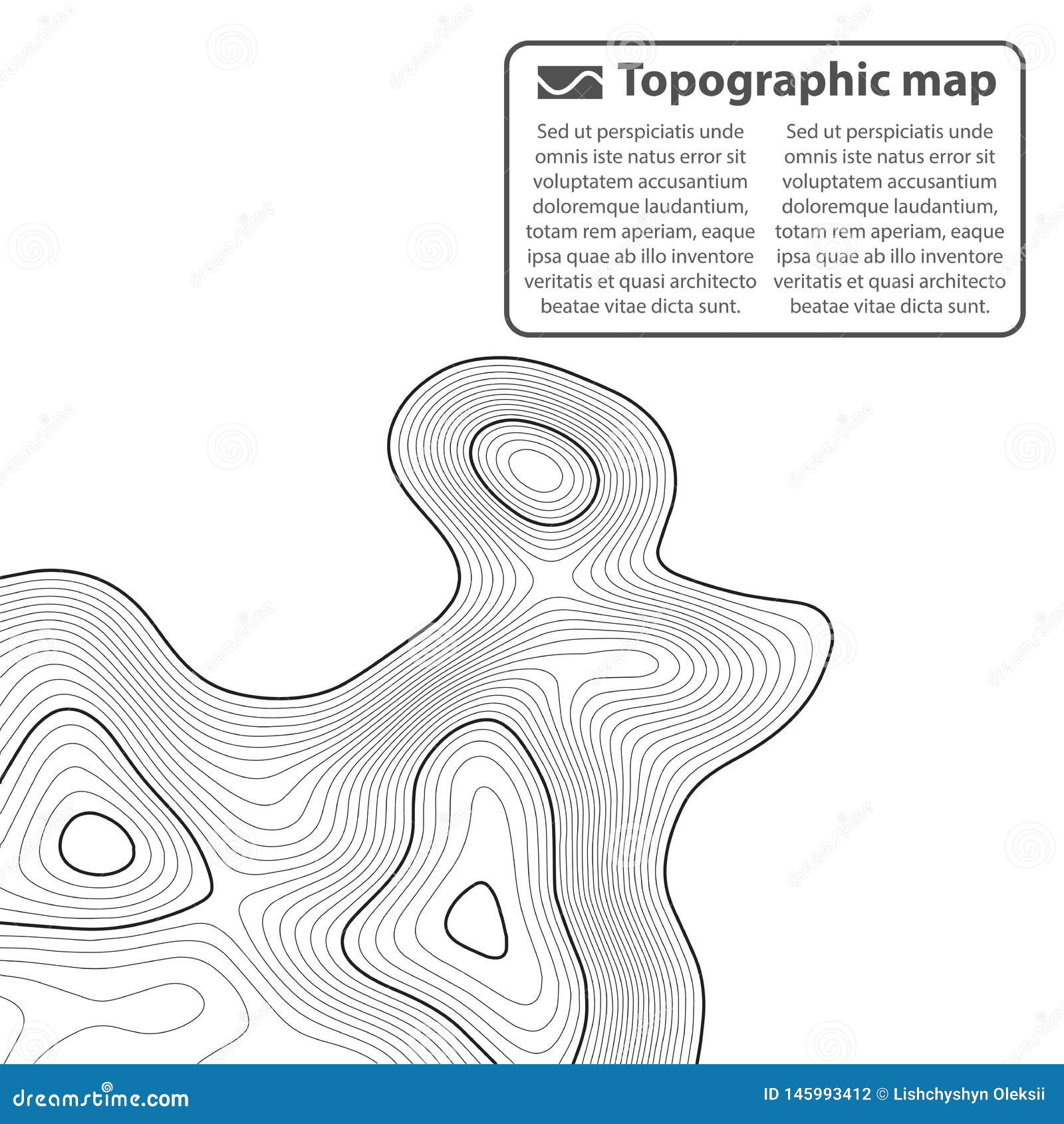 Topographic Map Background. Grid Map. Contour. Vector Illustration ...