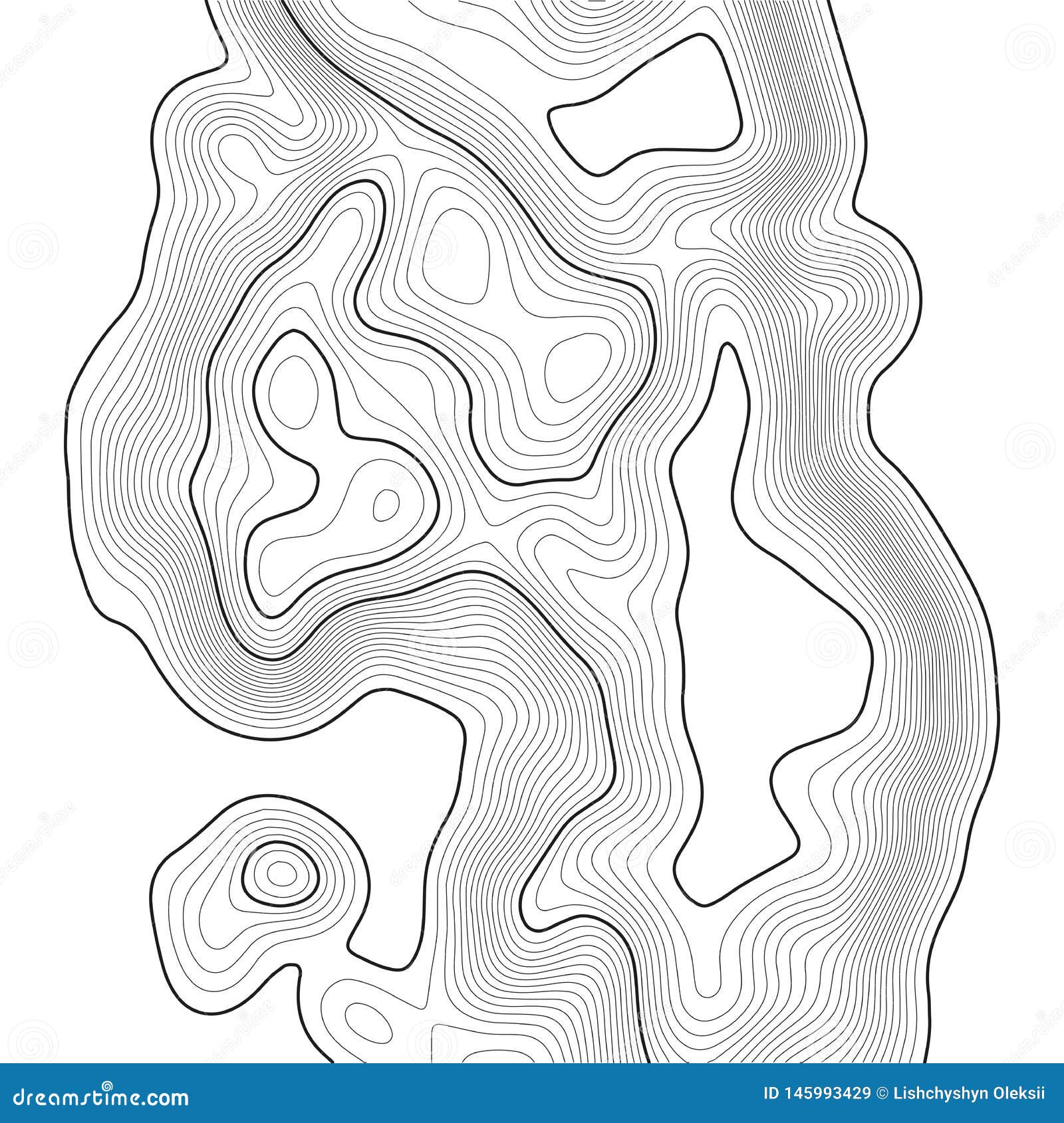 Topographic Map Background. Grid Map. Contour. Vector Illustration ...